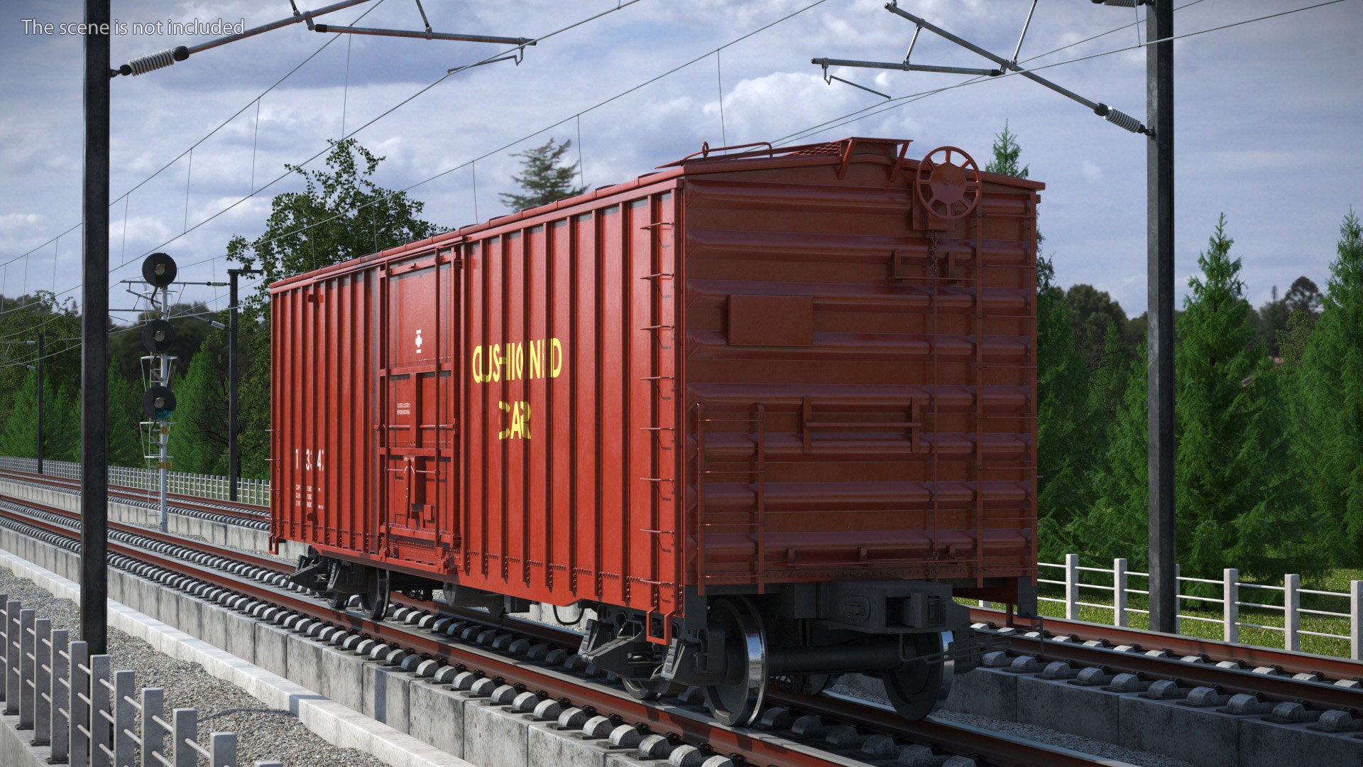 Classic Steel Boxcar Cushioned Frame 3D - TurboSquid 2414800