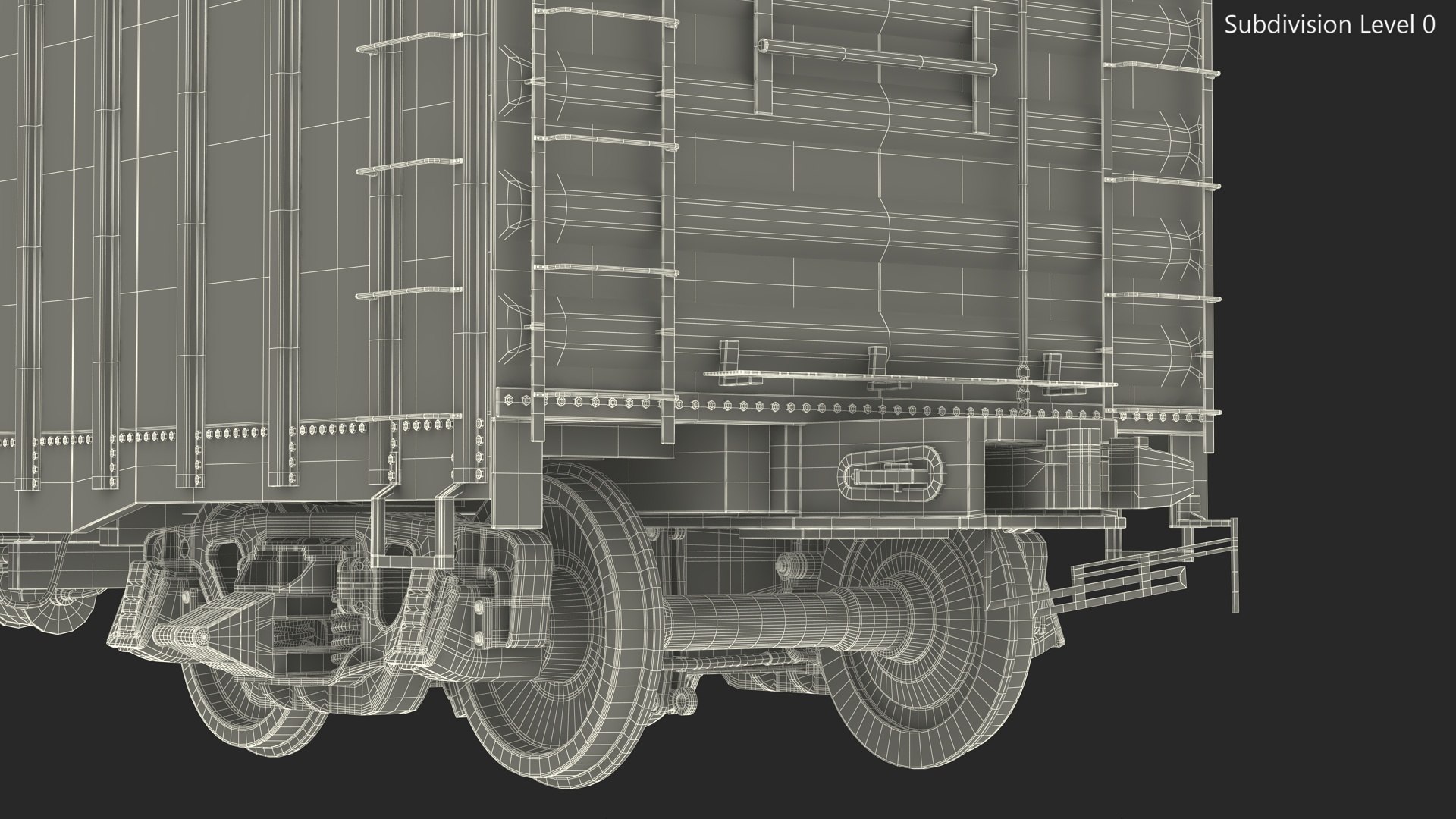 Classic Steel Boxcar Cushioned Frame 3D - TurboSquid 2414800