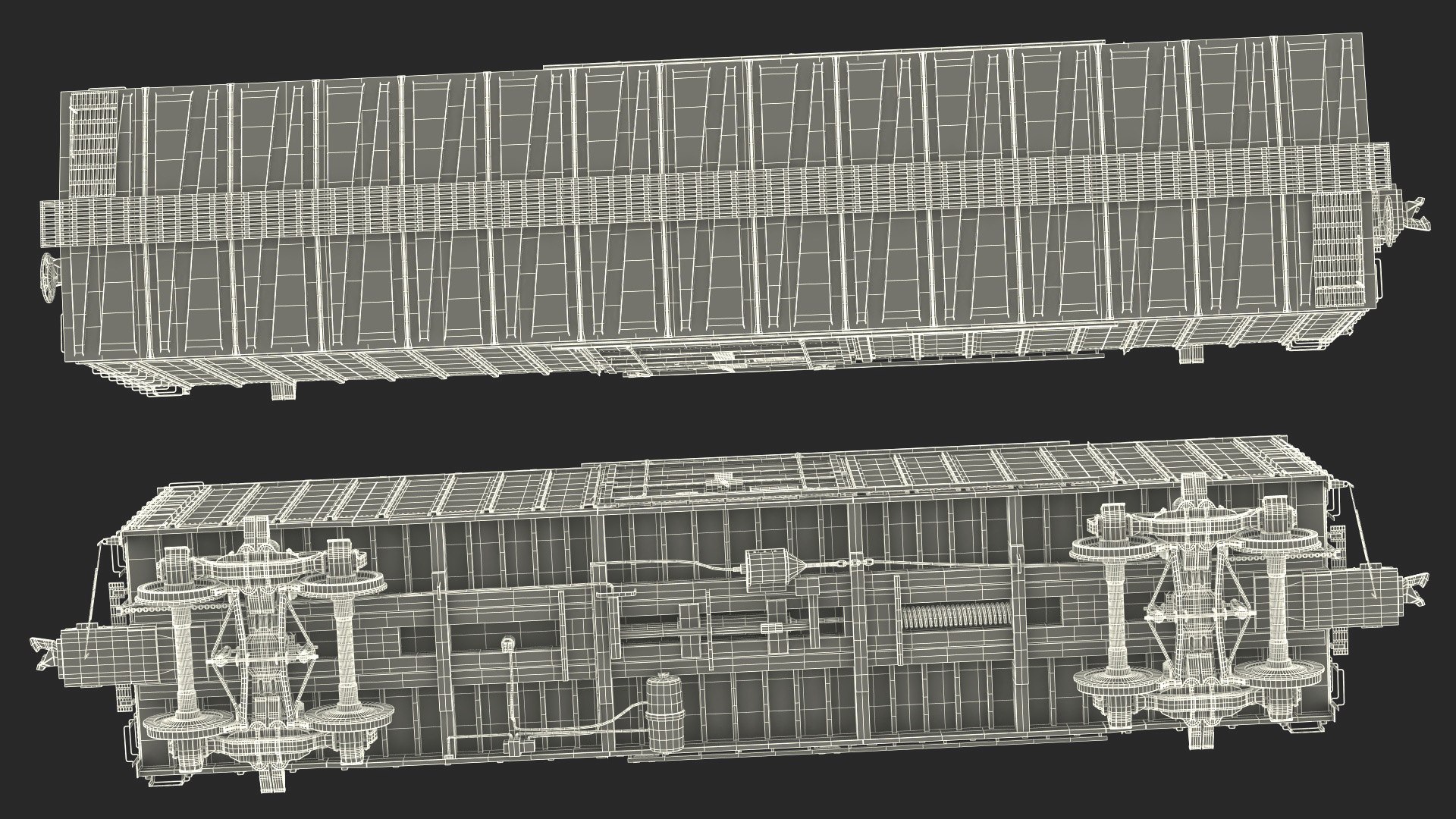 Classic Steel Boxcar Cushioned Frame 3D - TurboSquid 2414800