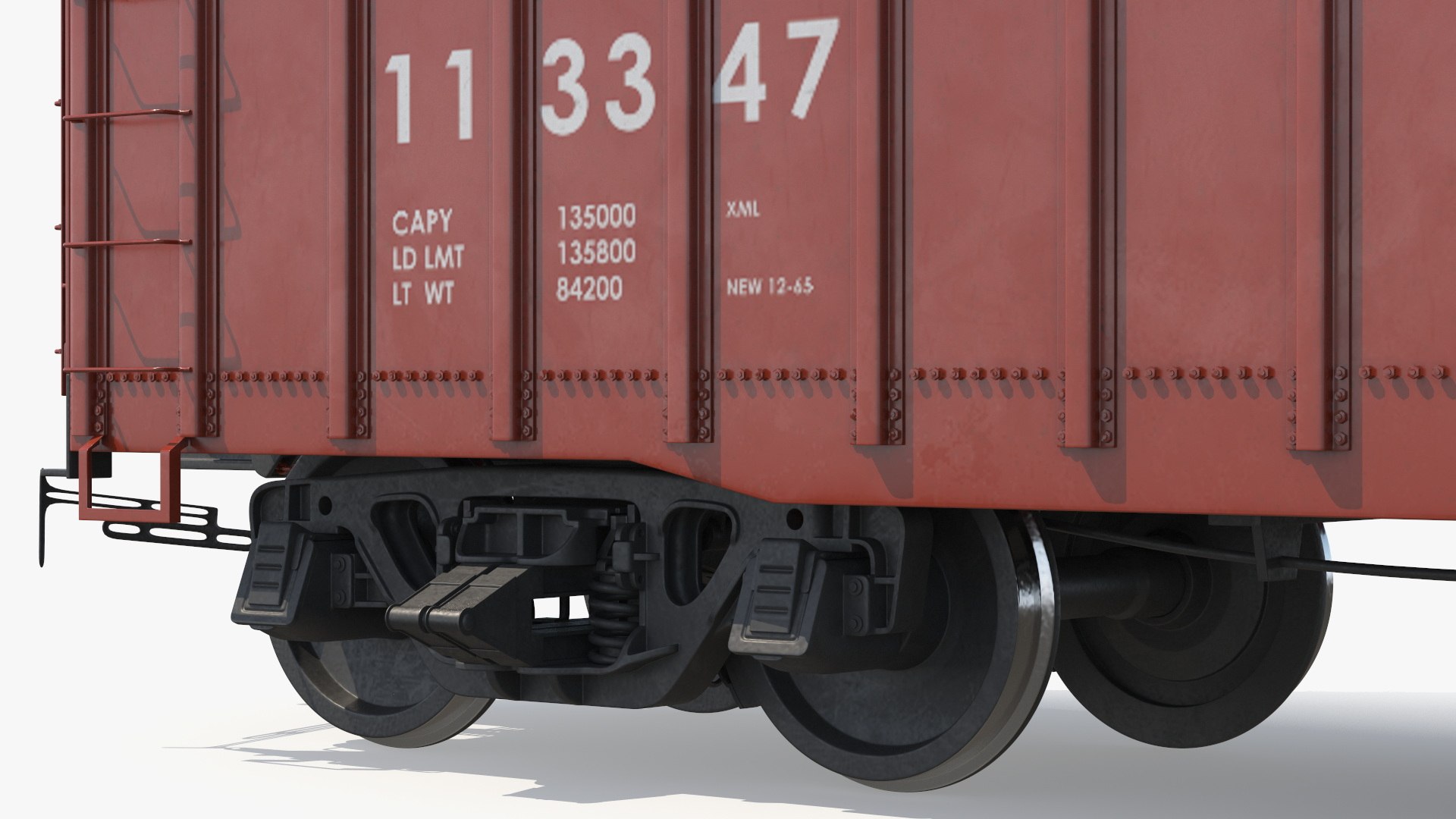 Classic Steel Boxcar Cushioned Frame 3D - TurboSquid 2414800