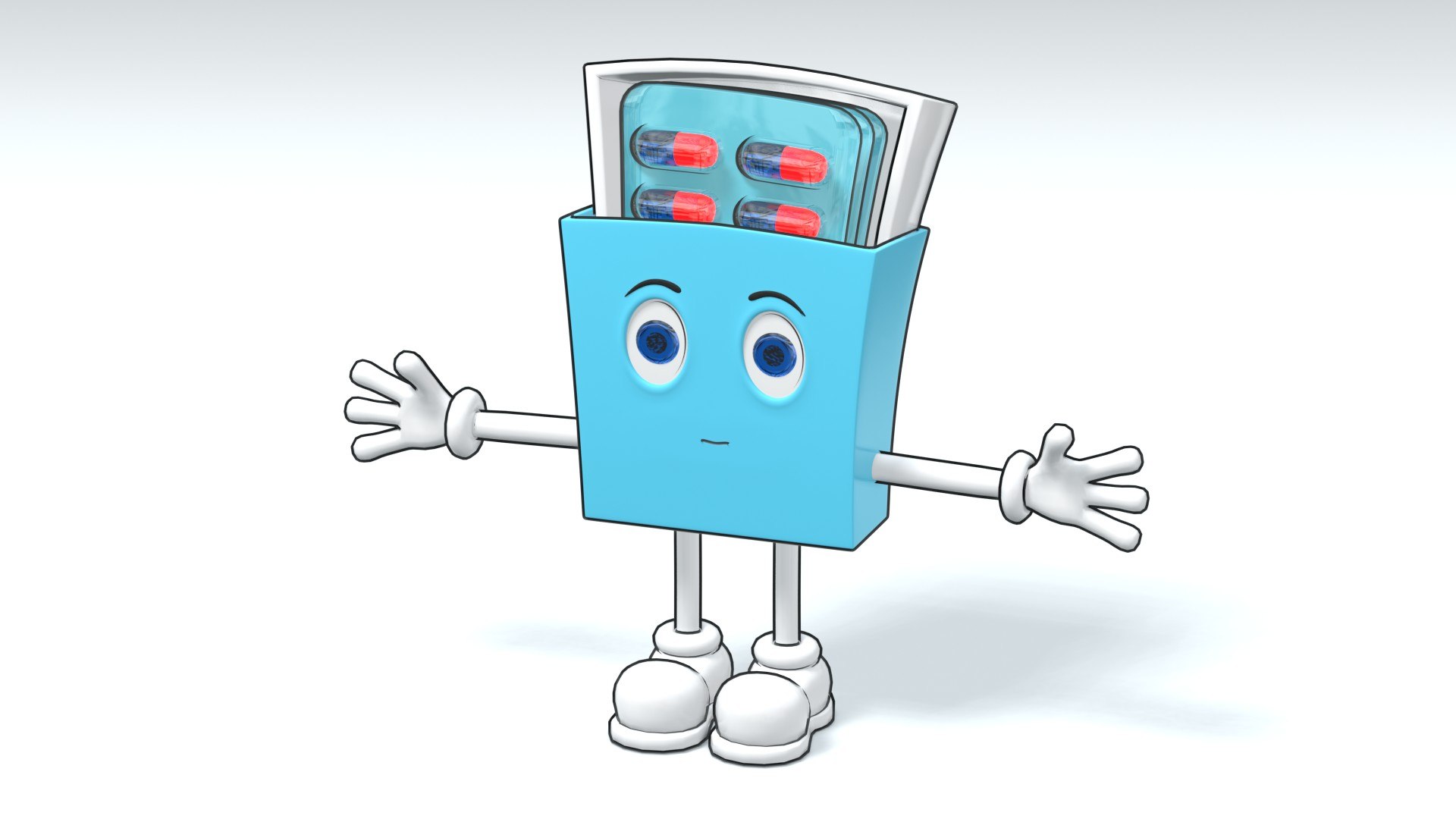 Pills Pack Character 3D - TurboSquid 2176887