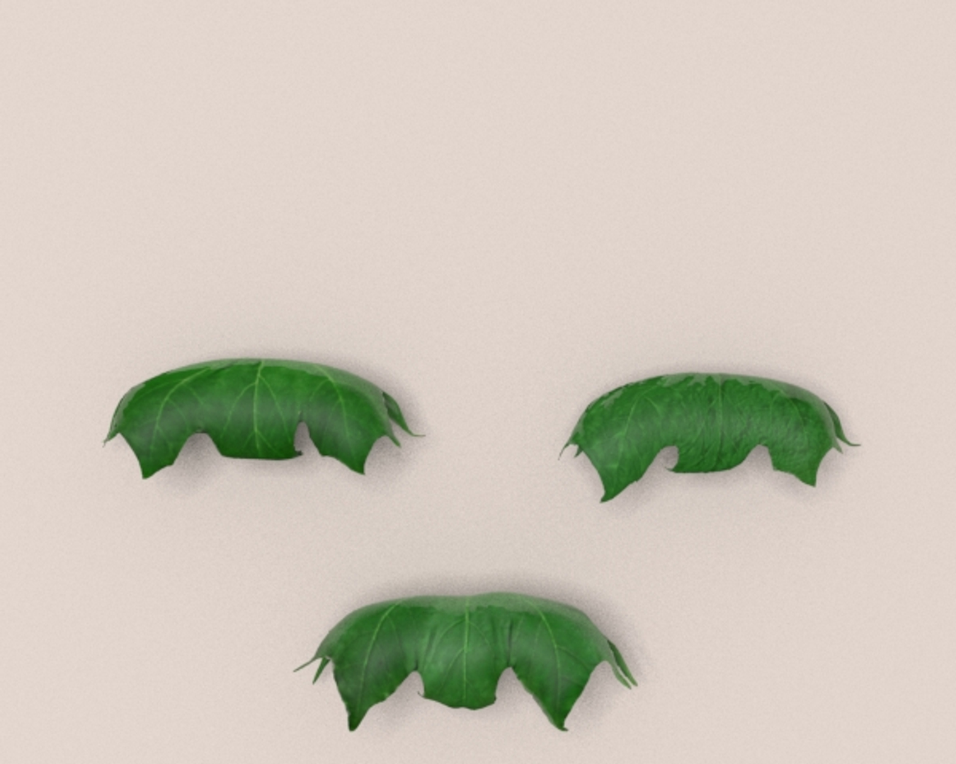 3d autumn leaves drying