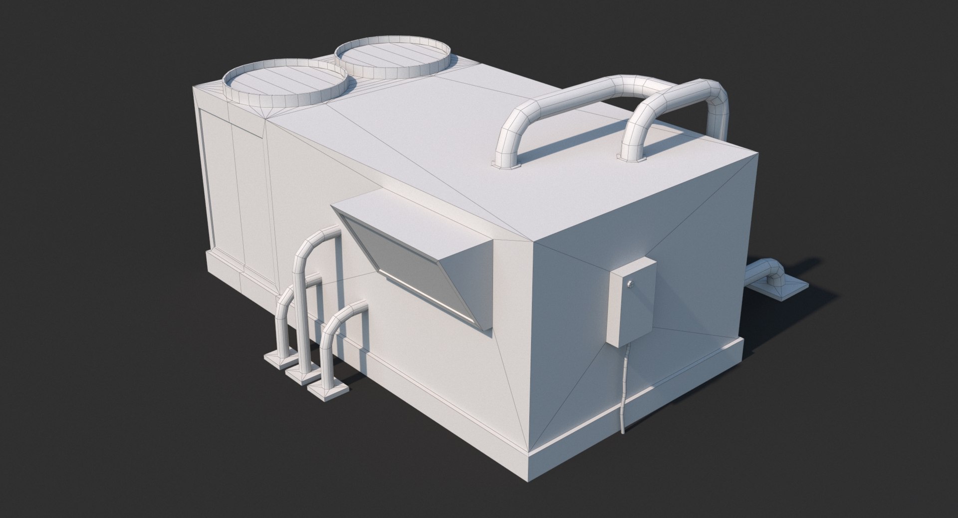 3D Model Pbr Rooftop Unit - TurboSquid 1420445