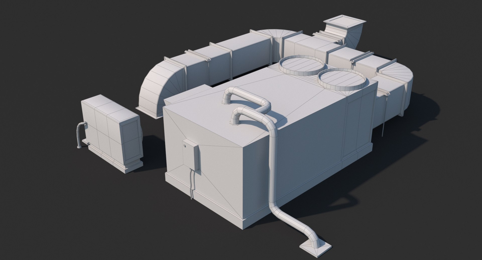3D Model Pbr Rooftop Unit - TurboSquid 1420445