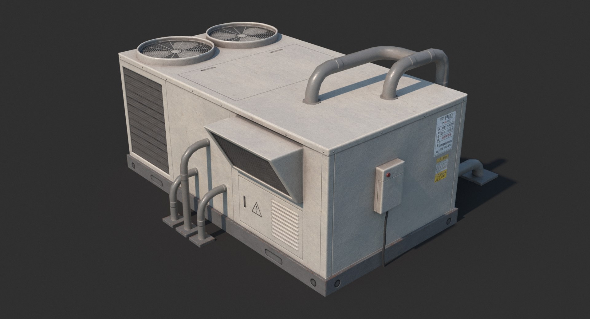 3D Model Pbr Rooftop Unit - TurboSquid 1420445