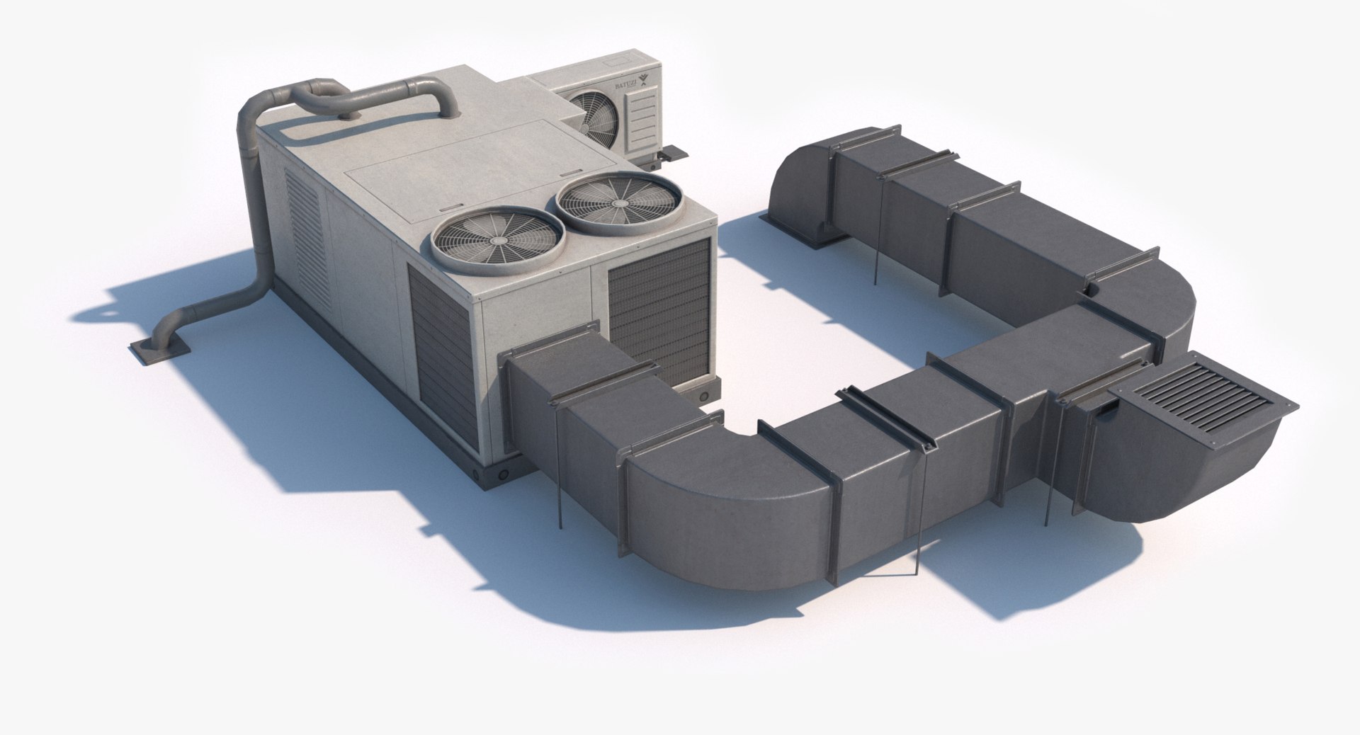 3D Model Pbr Rooftop Unit - TurboSquid 1420445