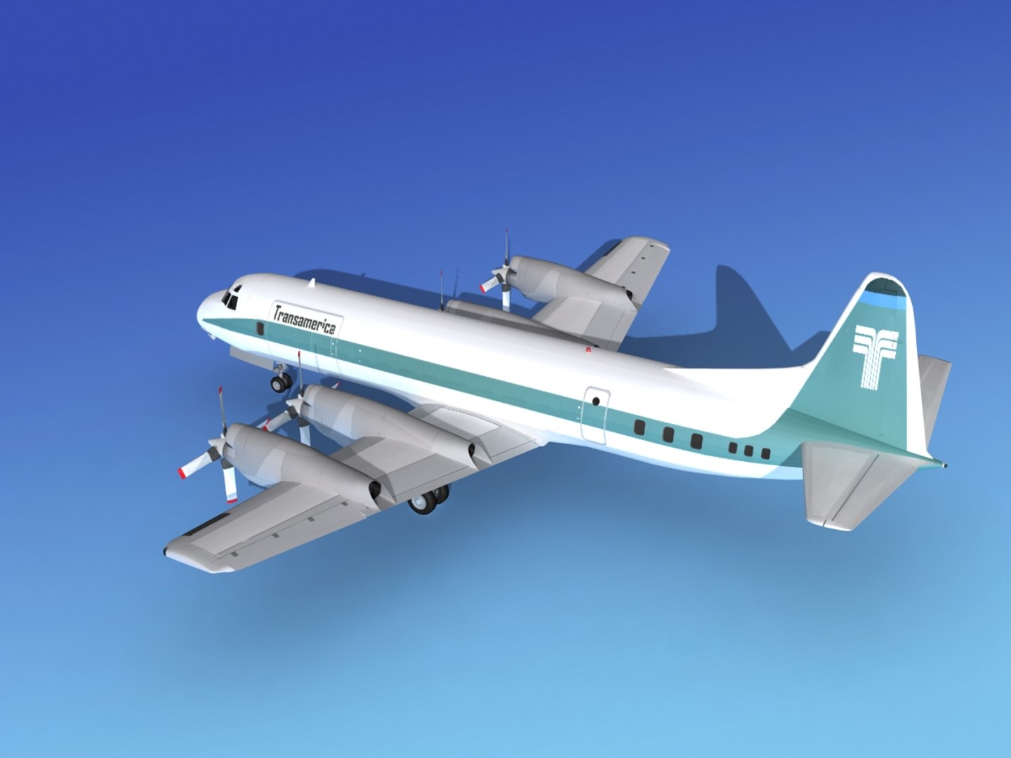 propellers electra lockheed 3d max