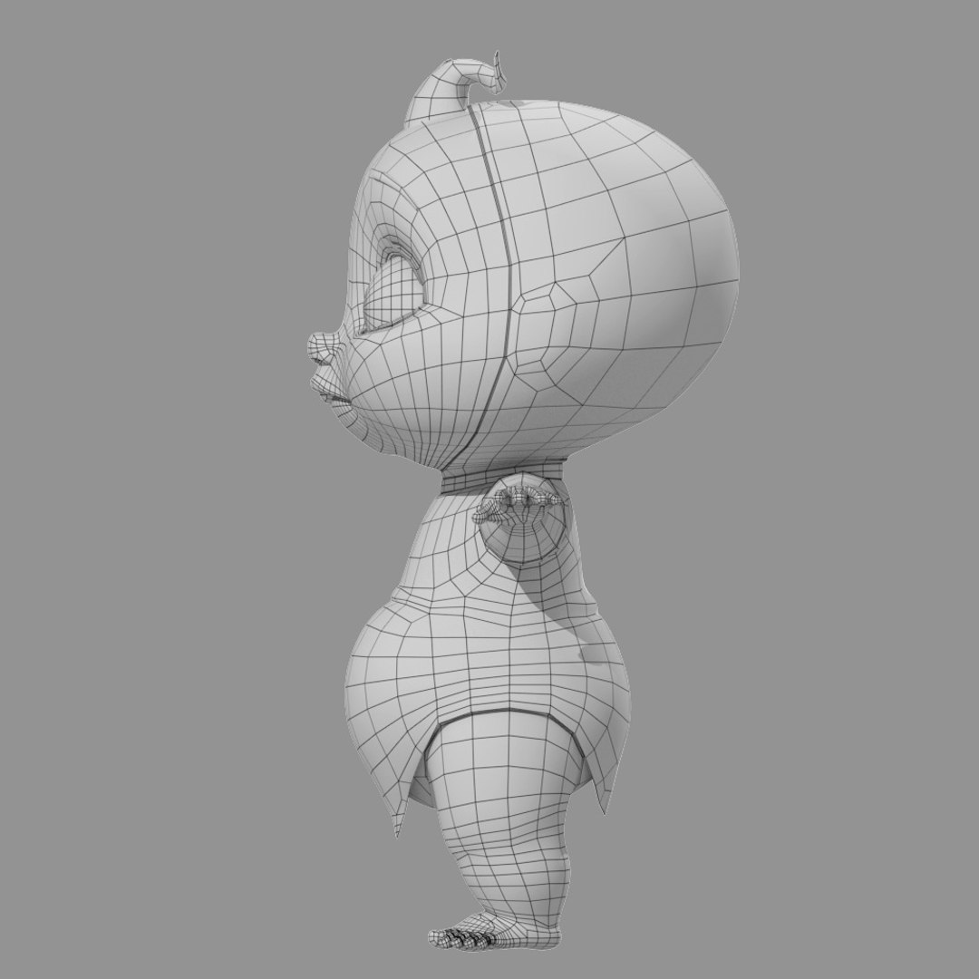 Cute Cartoon Boy Obj