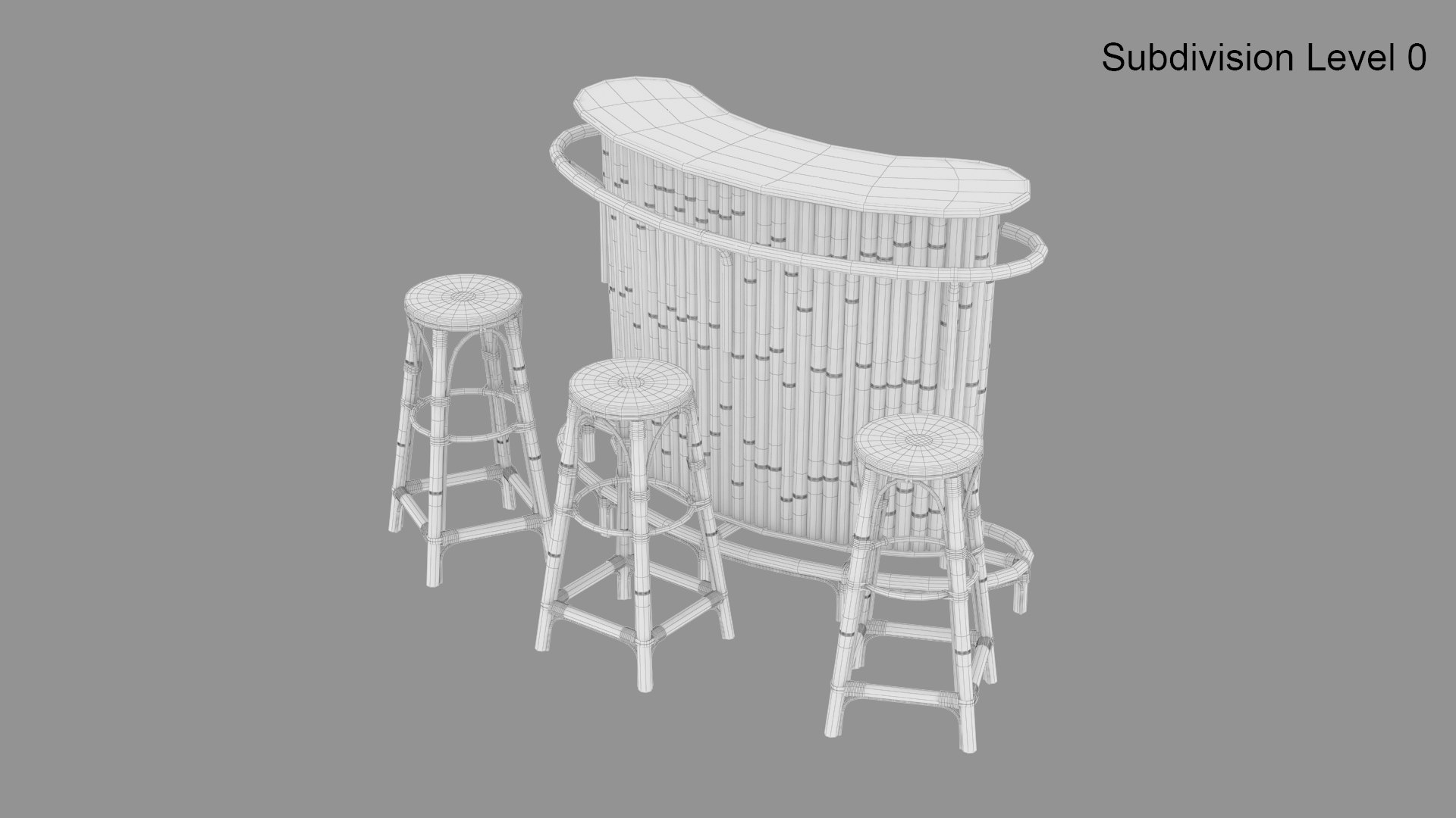 Bar Counter 3D Model - TurboSquid 2095656