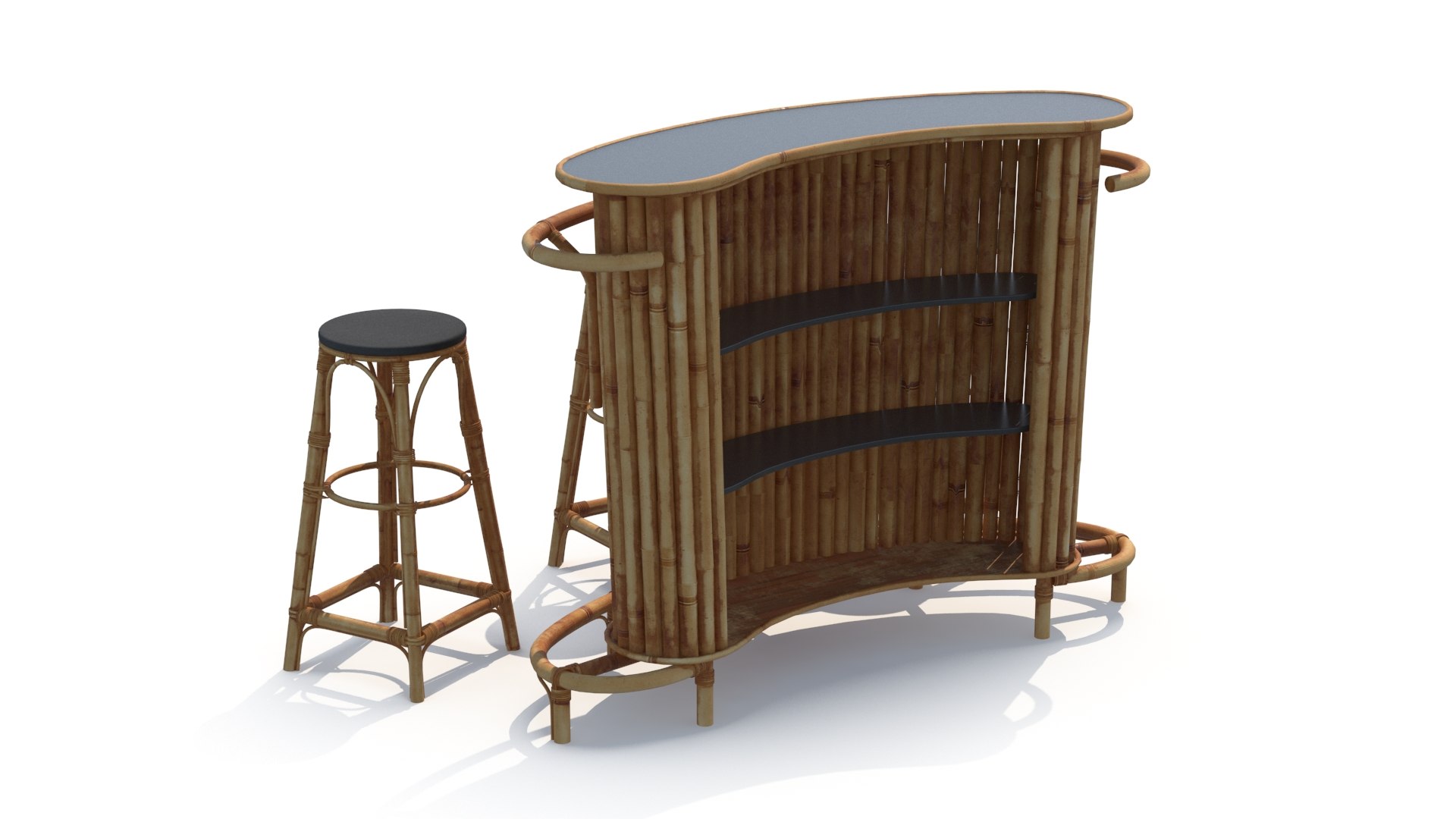 Bar Counter 3D Model - TurboSquid 2095656