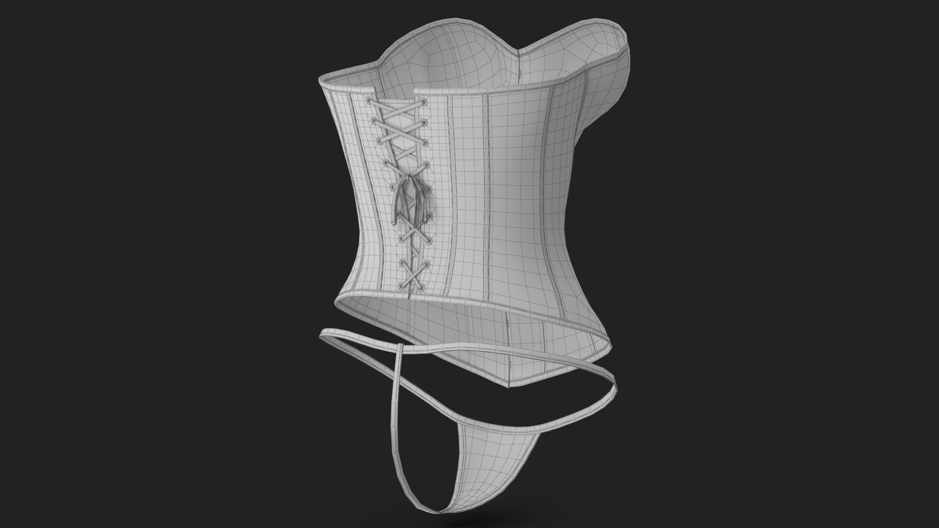 3D Leather Corset with Panties - TurboSquid 1772864