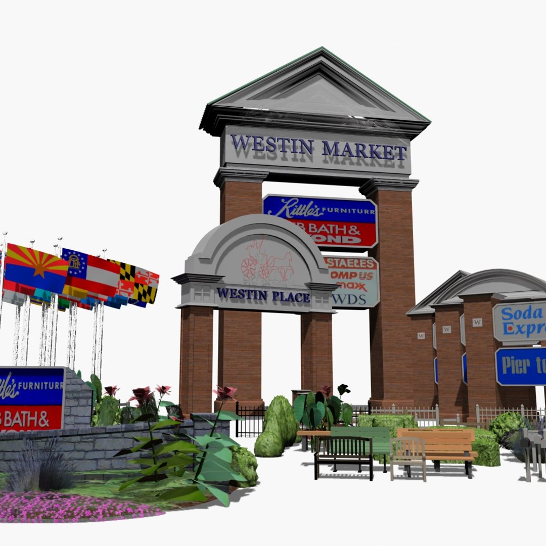 3d 3ds Landscape Signage