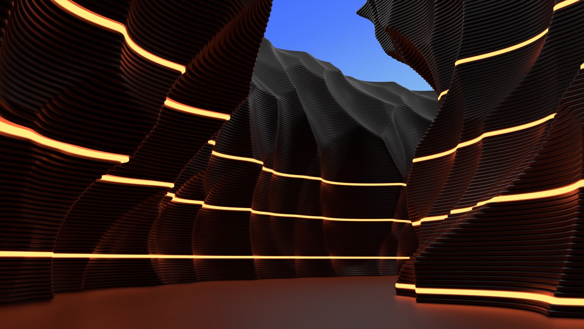 Abstract Layered Environment 3D - TurboSquid 1490344