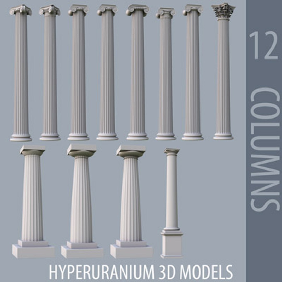 Classic Columns 3d Max