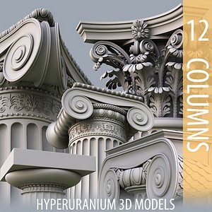 Low Poly Column 3D Models With Enhanced License Tiers For Download ...