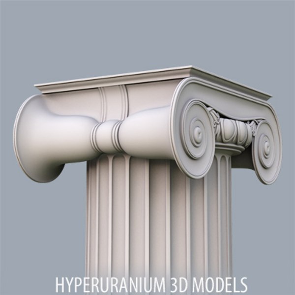classic columns 3d max