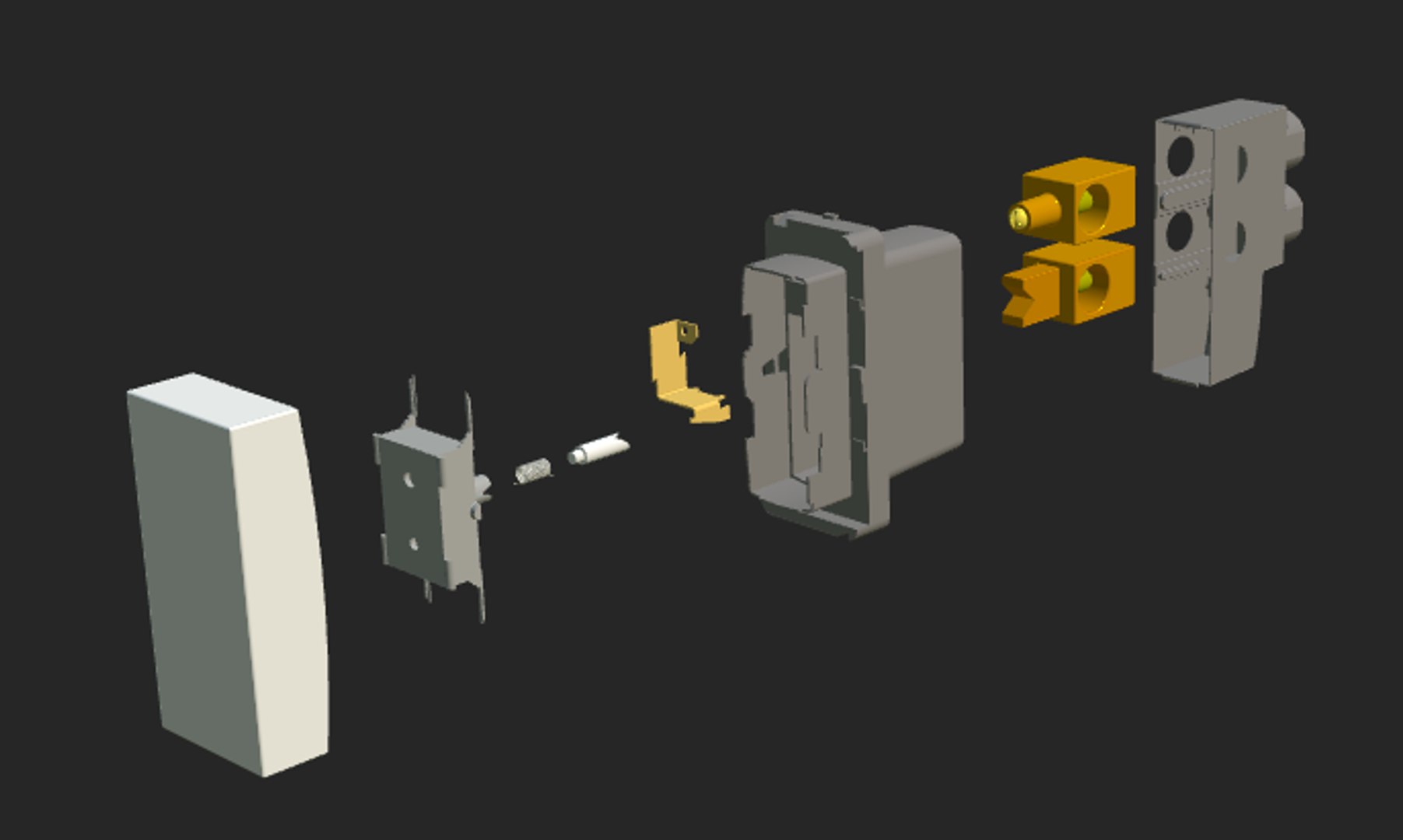 3d Model Switch - Exploded View