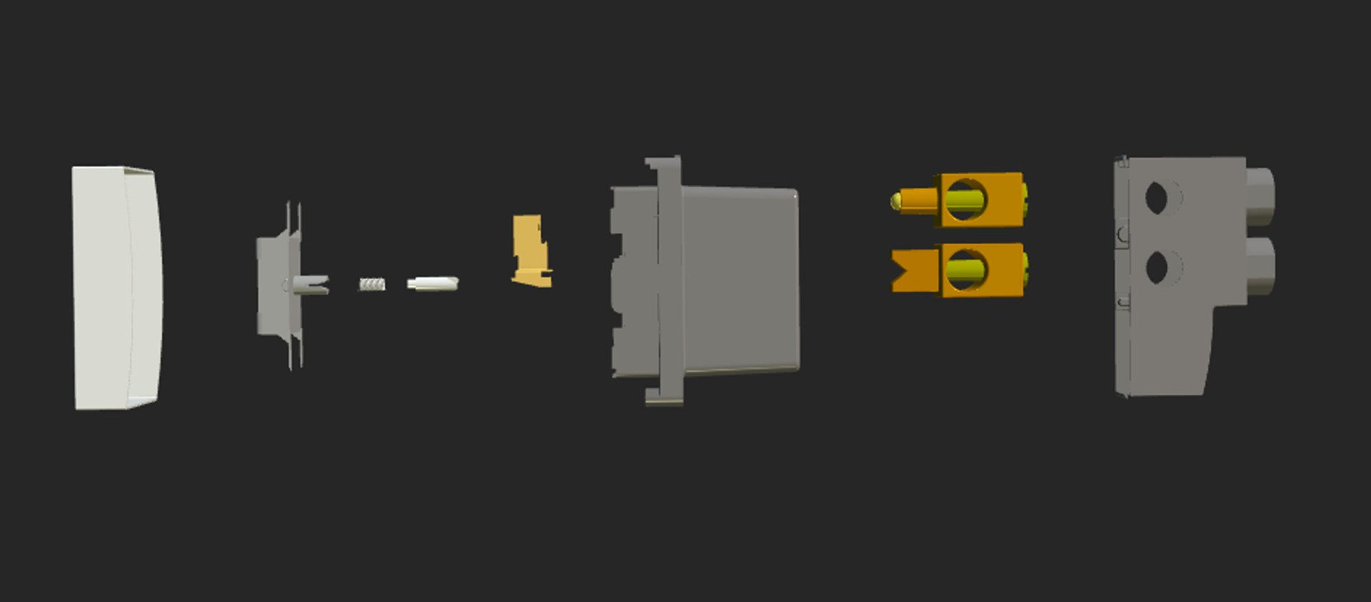3d Model Switch - Exploded View