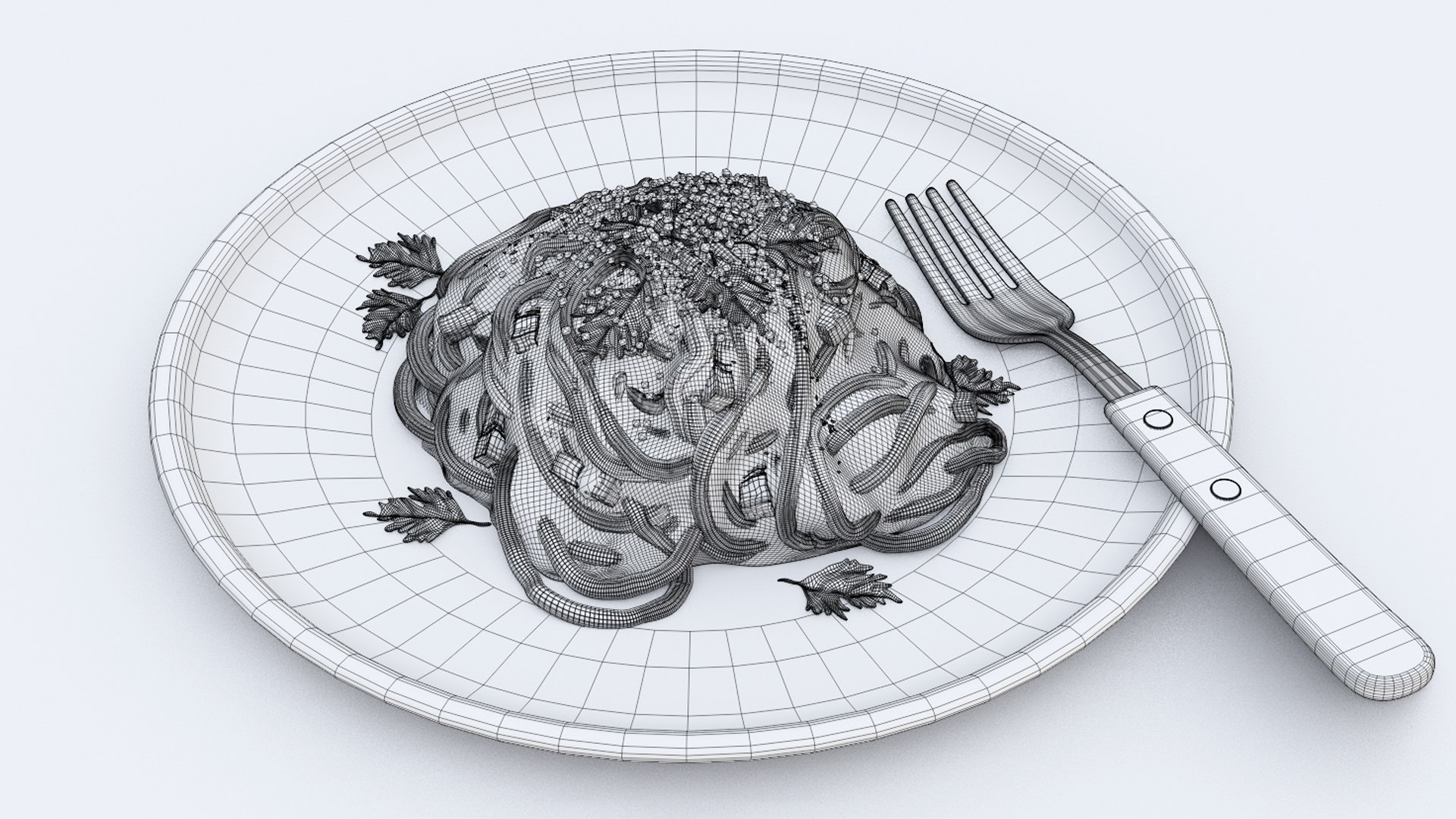 Spaghetti Carbonara 001 3D Model - TurboSquid 2330848