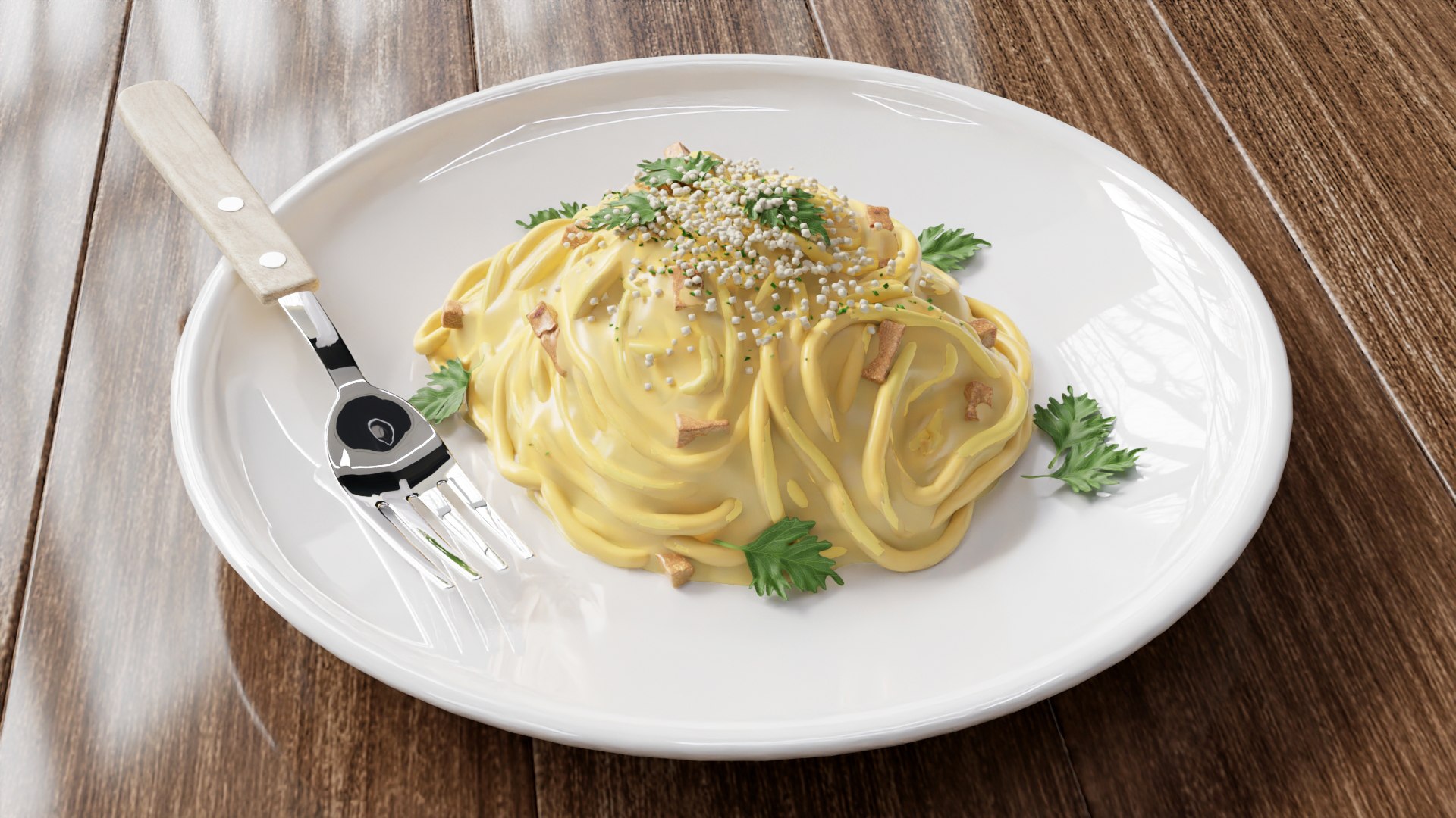 Spaghetti Carbonara 001 3D Model - TurboSquid 2330848