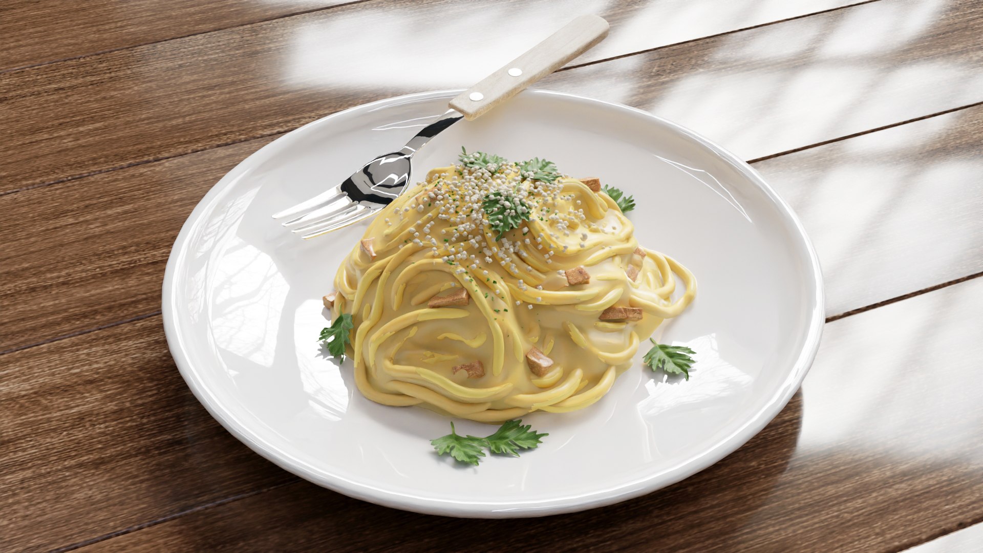 Spaghetti Carbonara 001 3D Model - TurboSquid 2330848