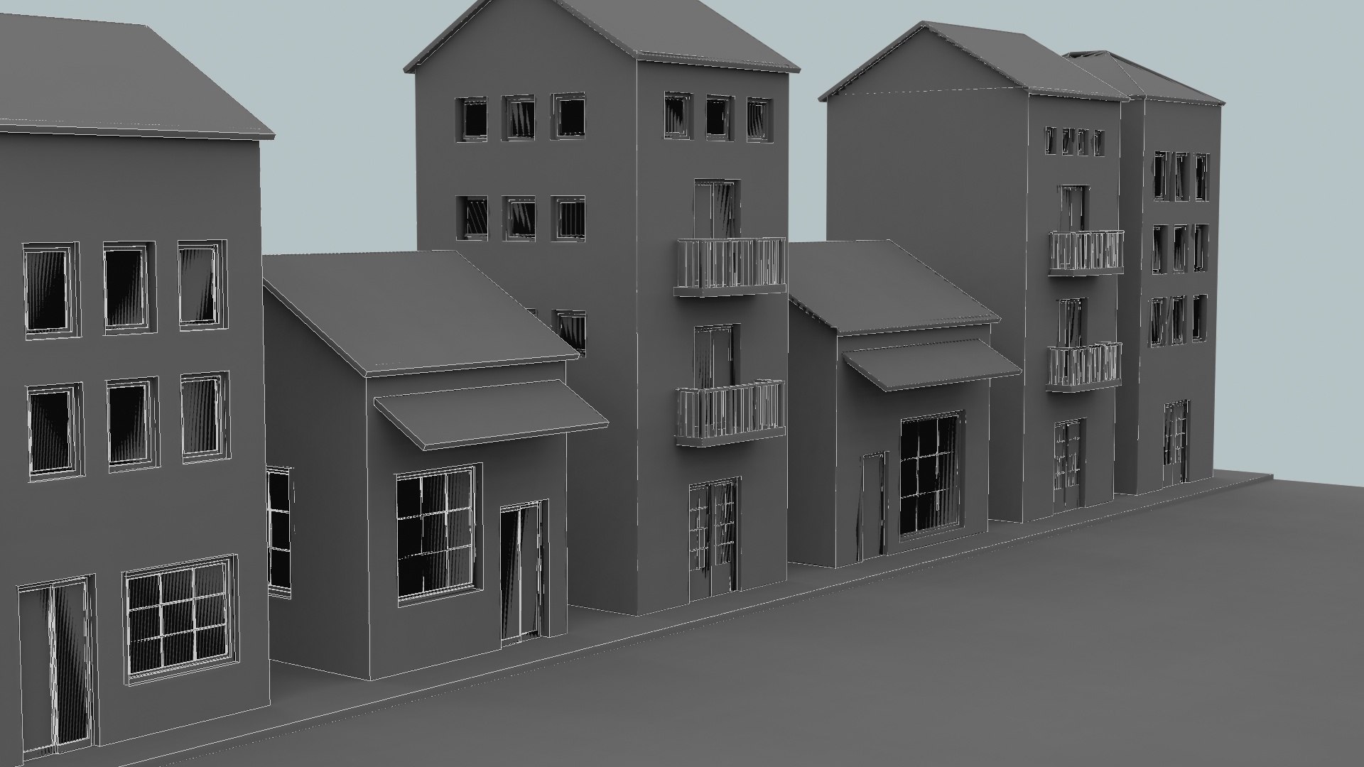 Street 3D model - TurboSquid 1848804