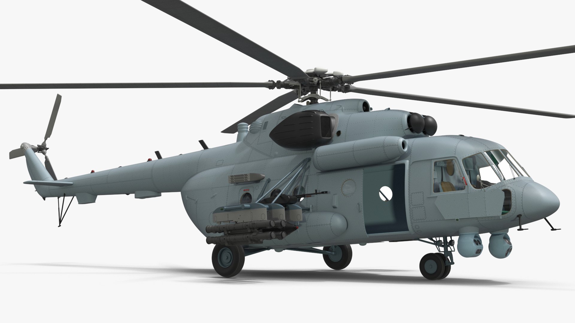 Military Heavy Lift Utility Helicopter Desert Simplified Model ...
