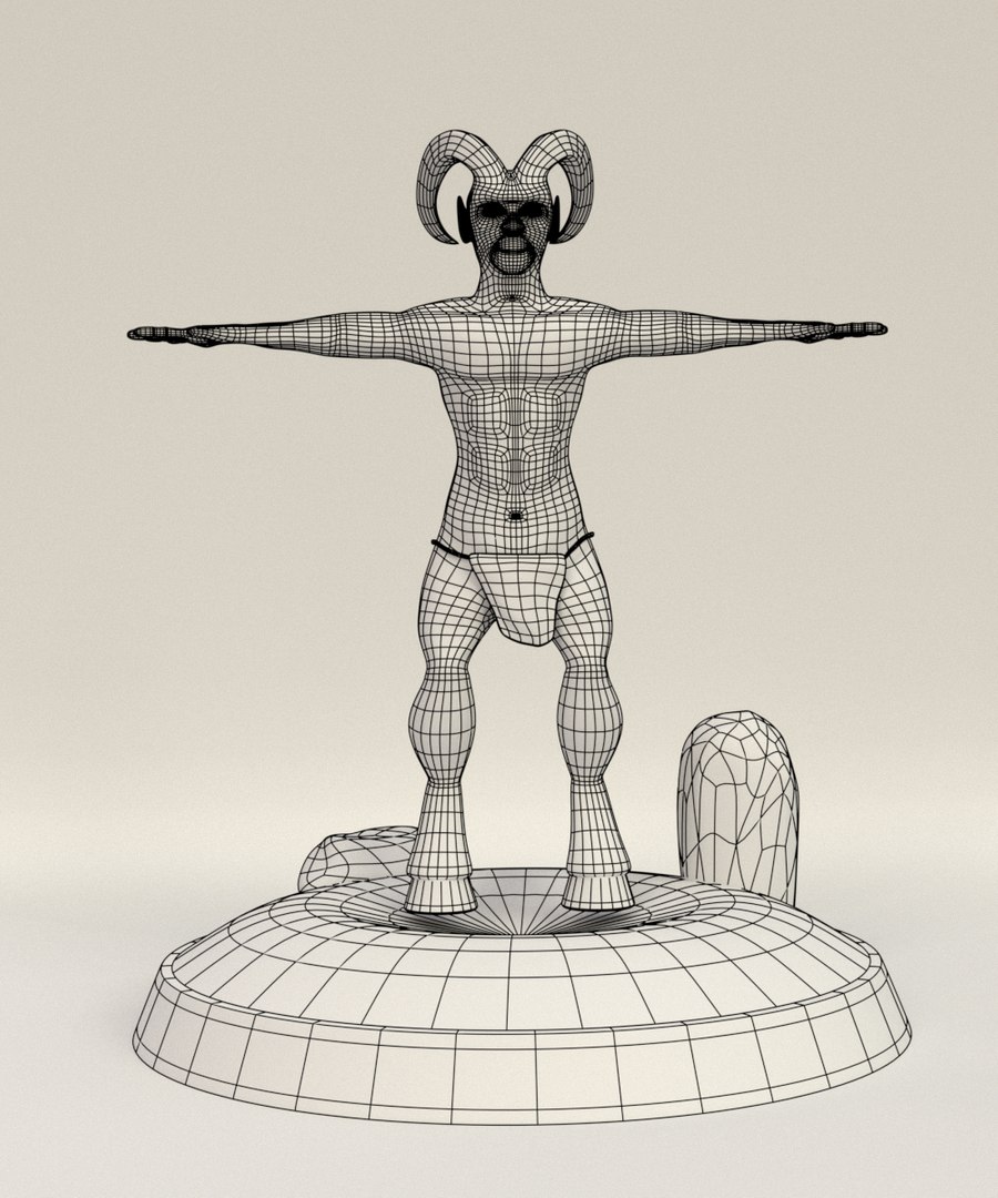 3d Monster Ifrit Demon