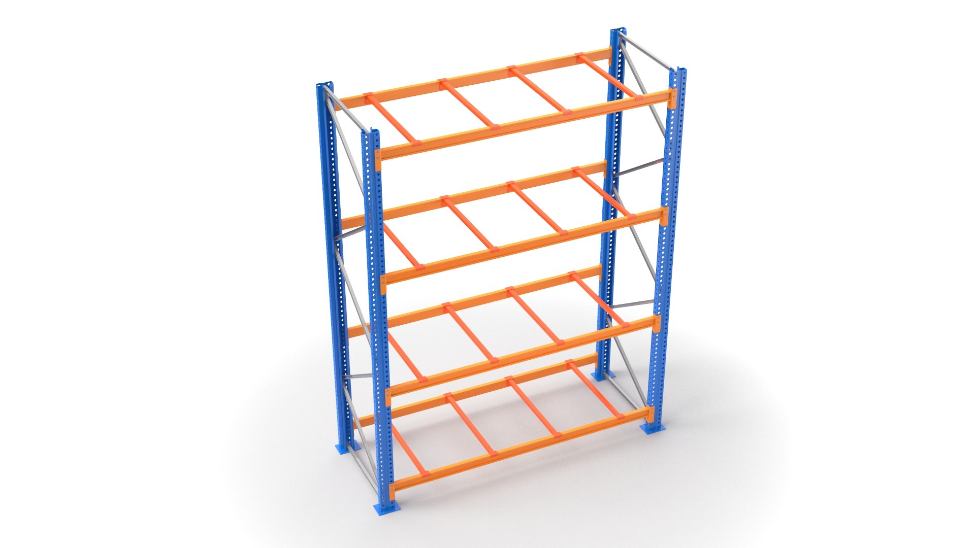 3D Detailed Full Warehouse Rack Model - TurboSquid 2093461