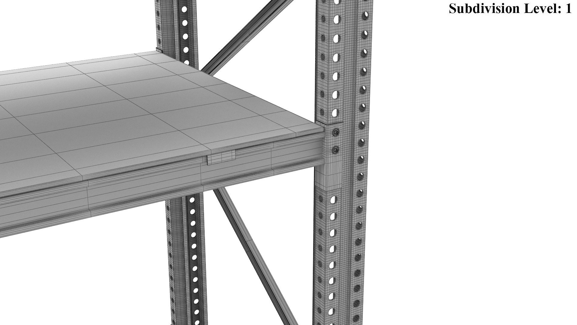 3D Detailed Full Warehouse Rack model - TurboSquid 2093461