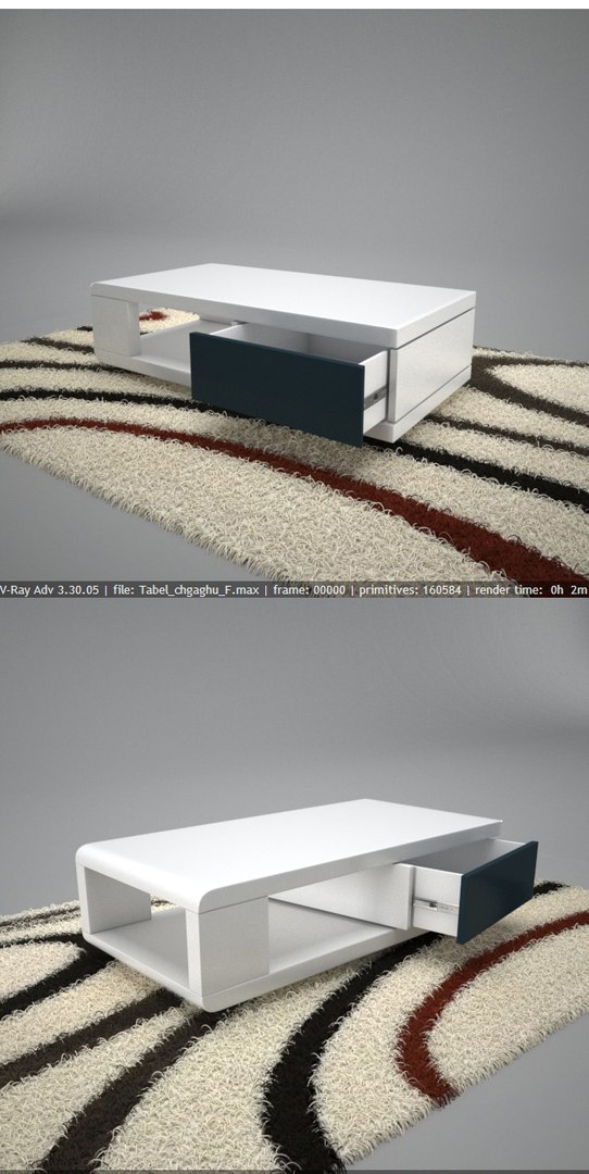 Modern Table Design 3D Model - TurboSquid 1341756
