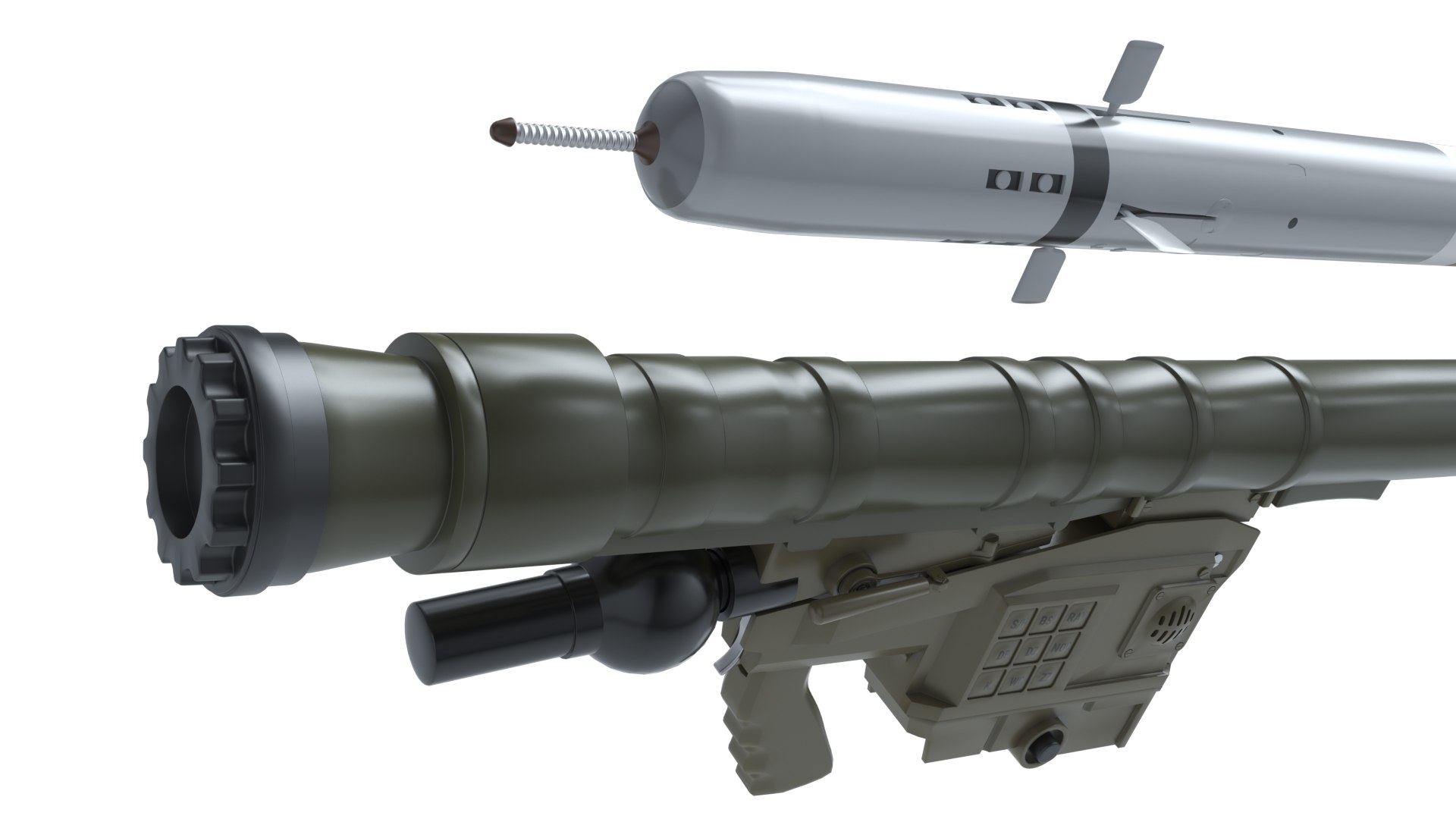 3D model Manpads ppzr piorun grom - TurboSquid 1999766
