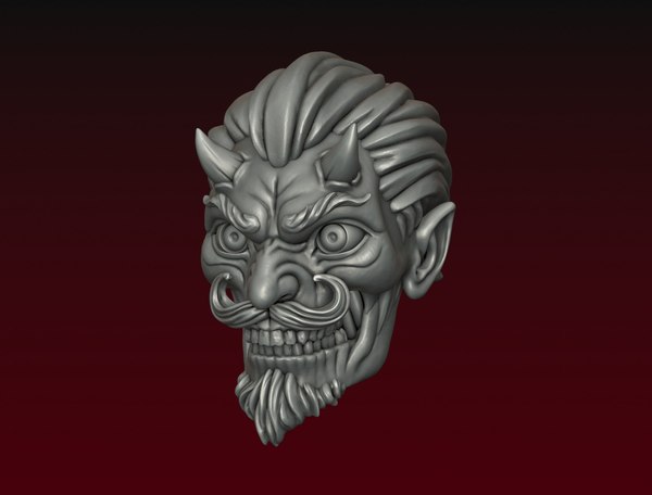 Devil head Demon head 3D print 3D model - TurboSquid 1873645