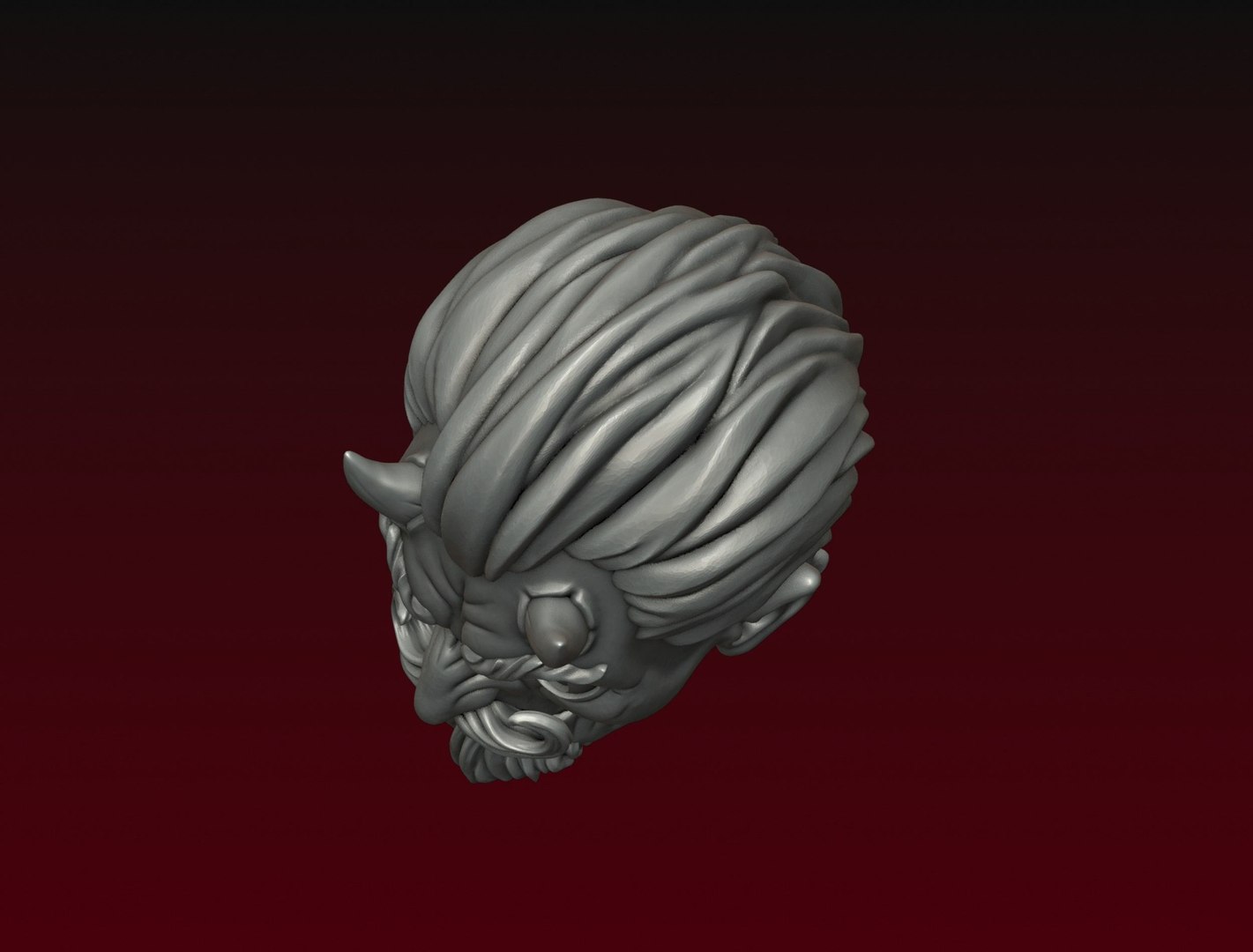 Devil Head Demon Head 3D Print 3D Model - TurboSquid 1873645