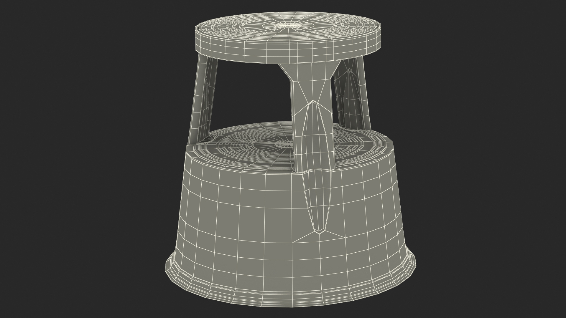 3D Mobile Kick Stool Tool Model - TurboSquid 1708275