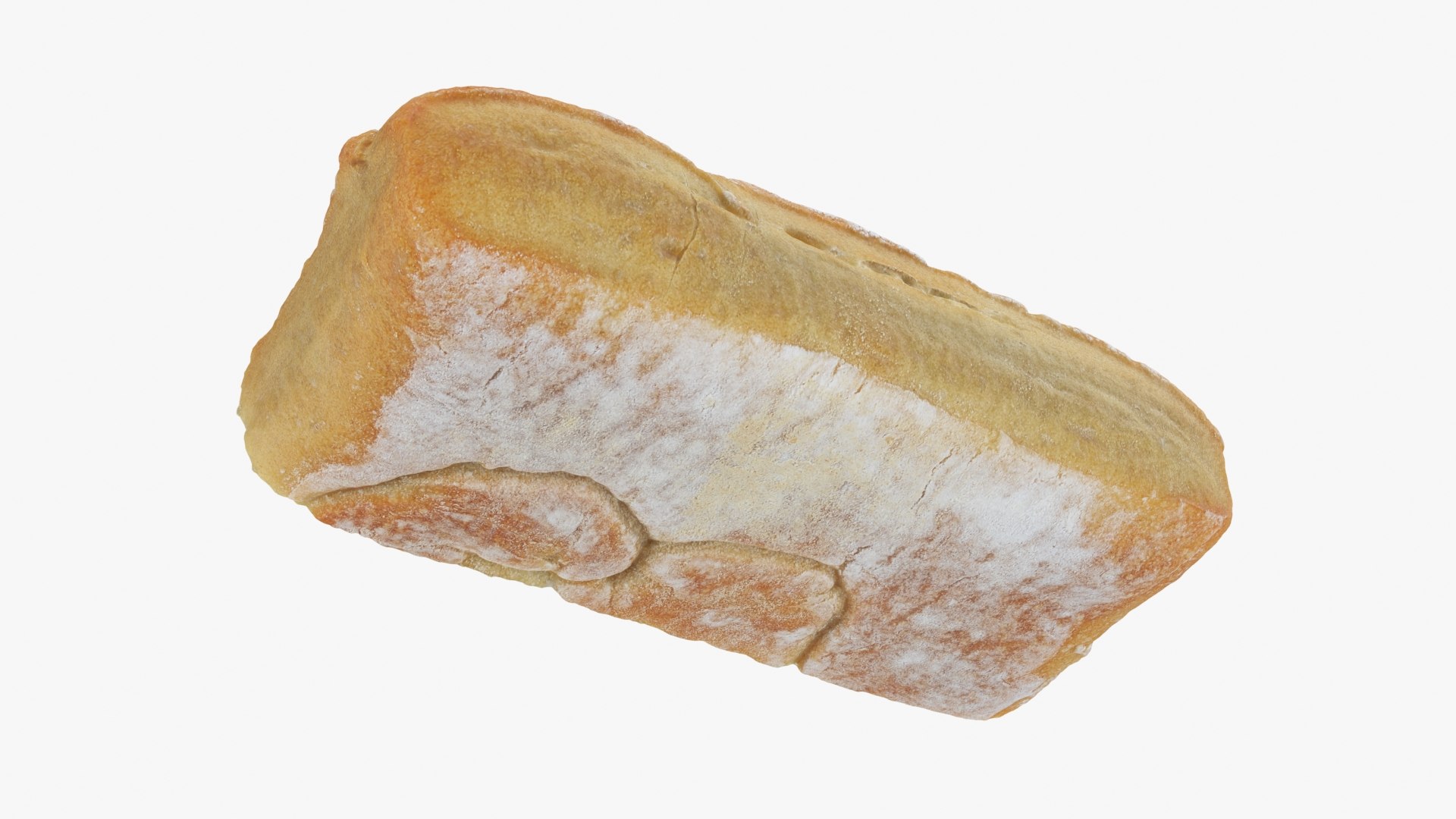 Bread Square Half 3D Model - TurboSquid 2314633