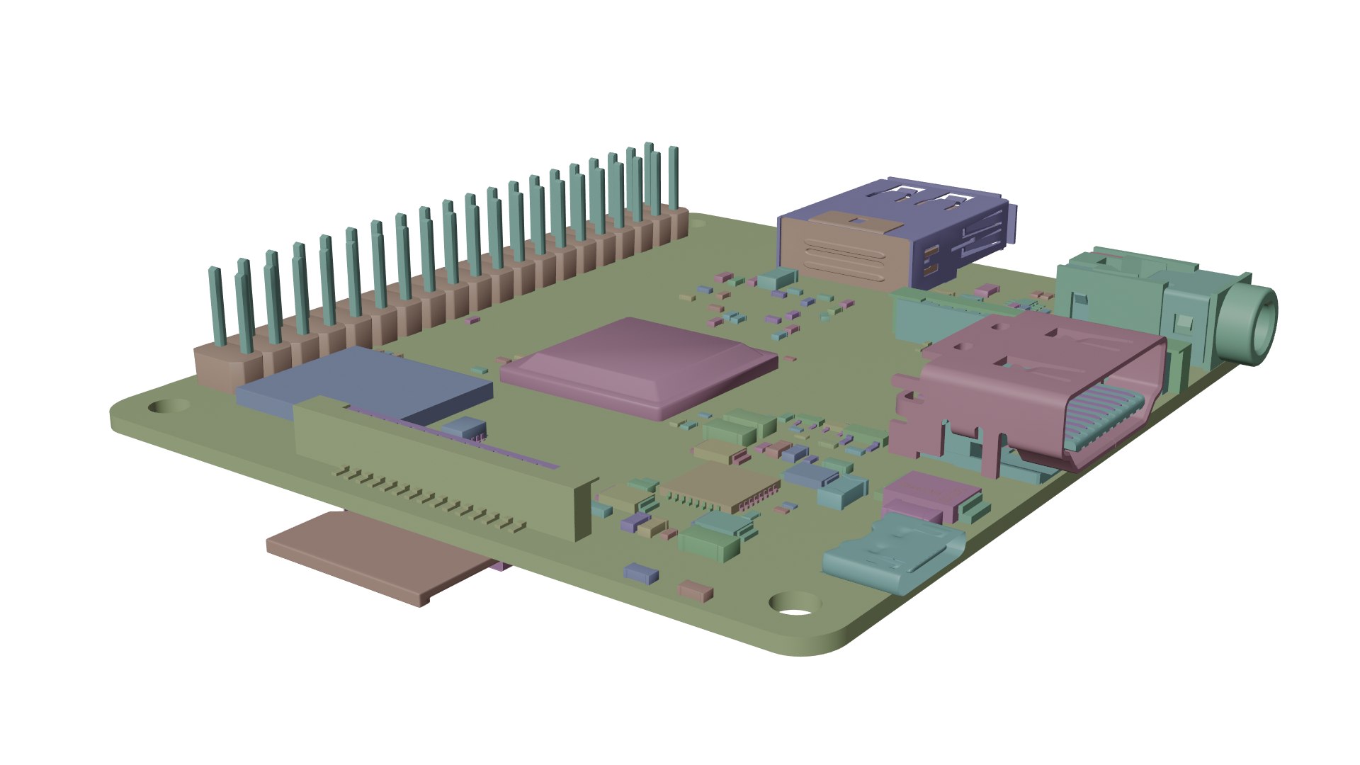 Raspberry Pi 3A 3D - TurboSquid 1745327