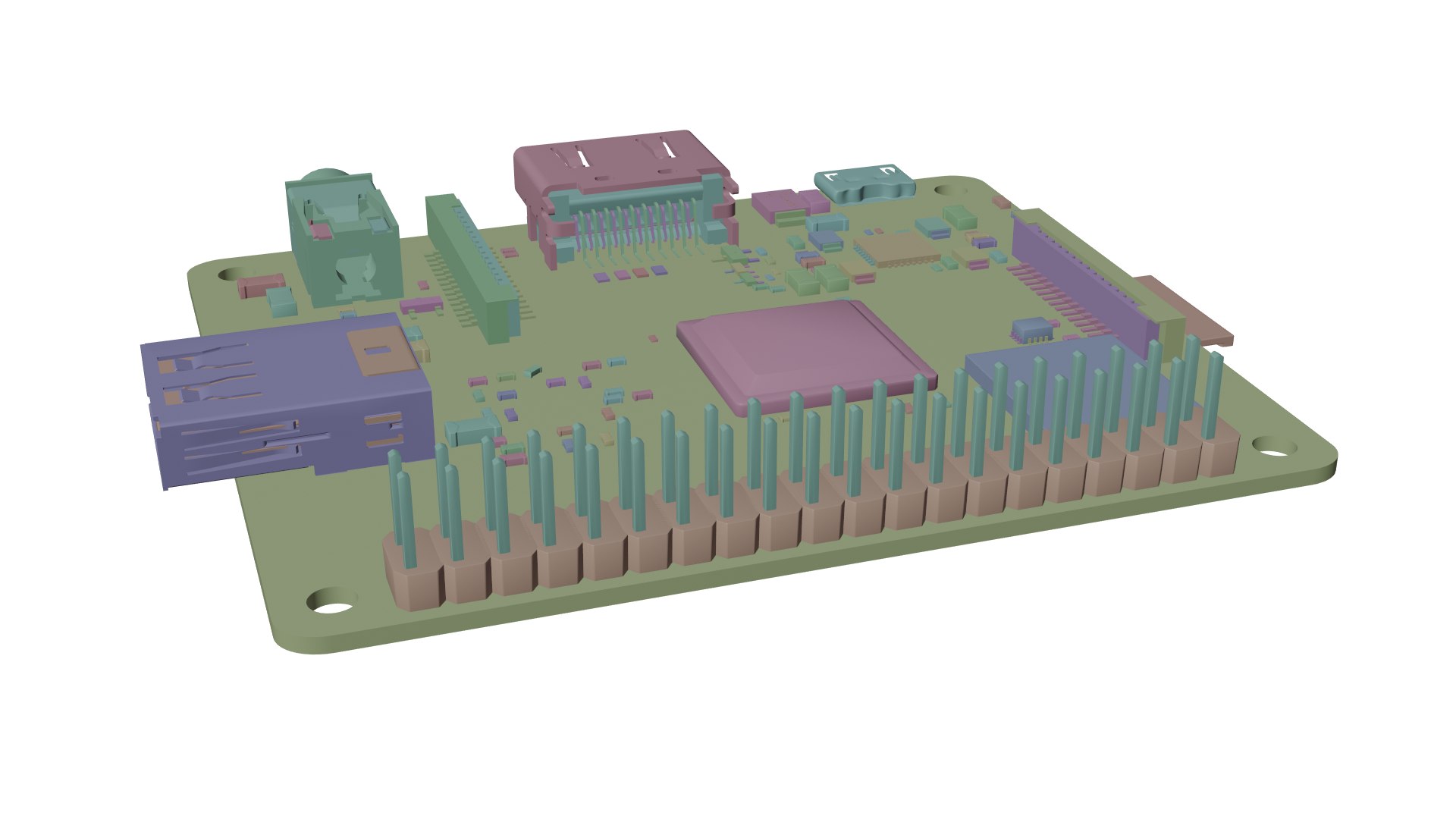 Raspberry Pi 3A 3D - TurboSquid 1745327