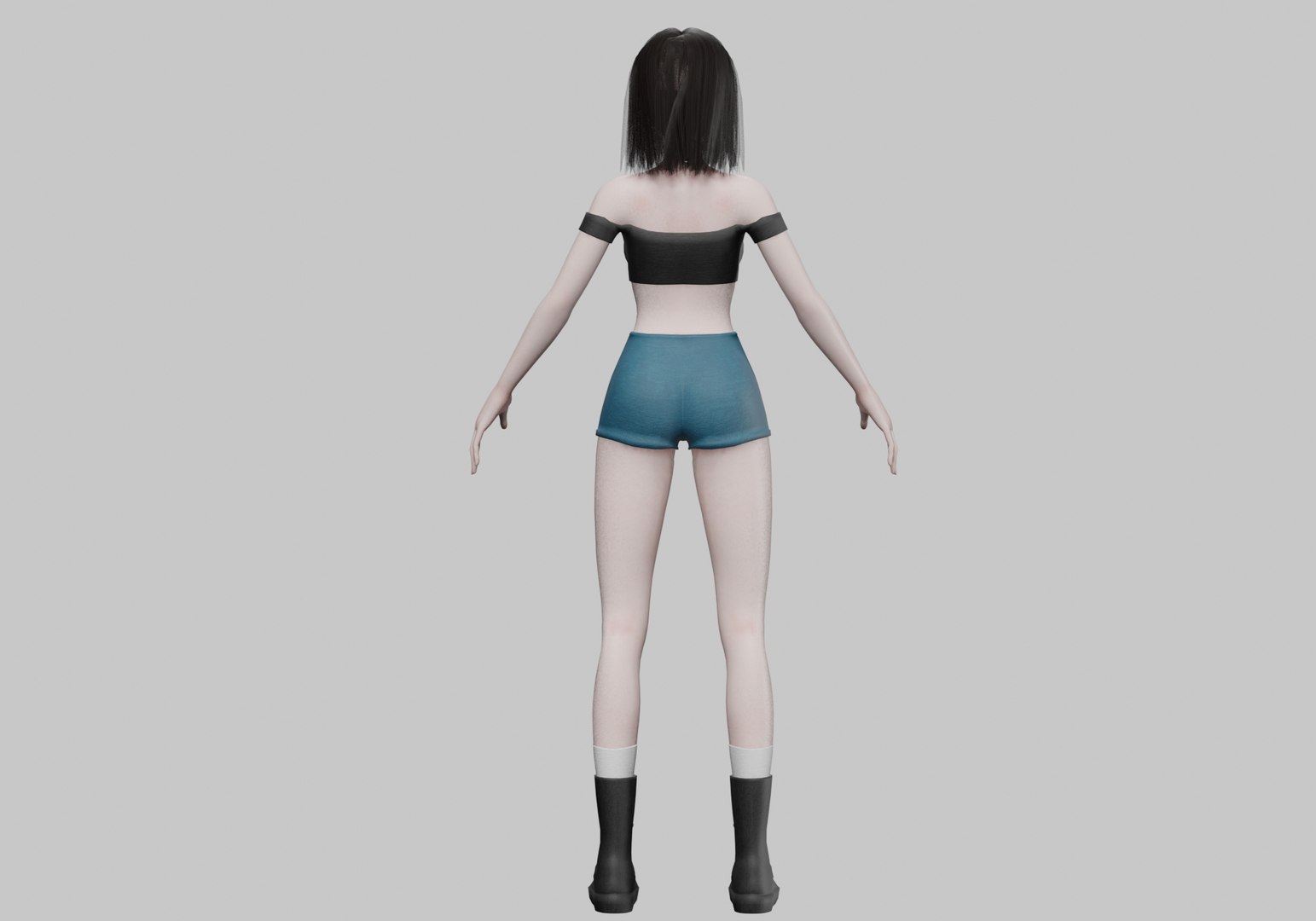 3D Cute Cool Girl V31262 Model - TurboSquid 2271550