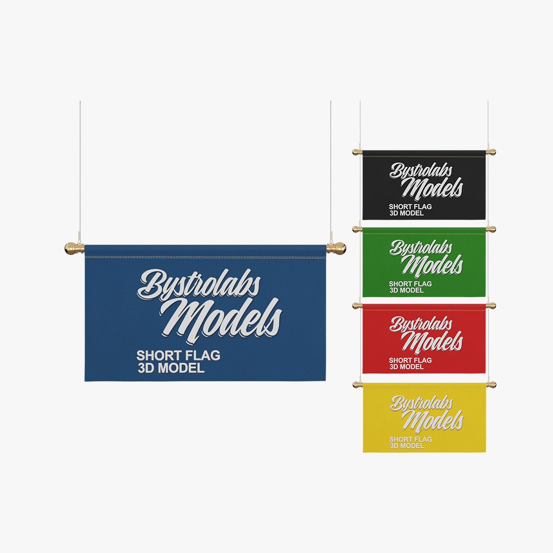 3D Short Flags - TurboSquid 2216862