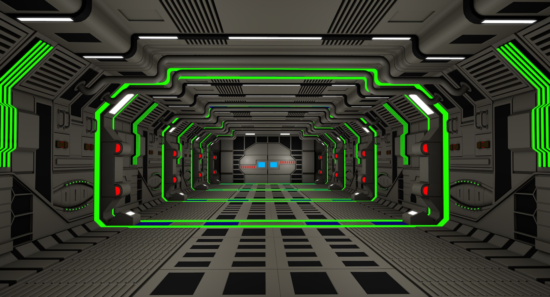 3D Model Spaceship Interior - TurboSquid 1810082