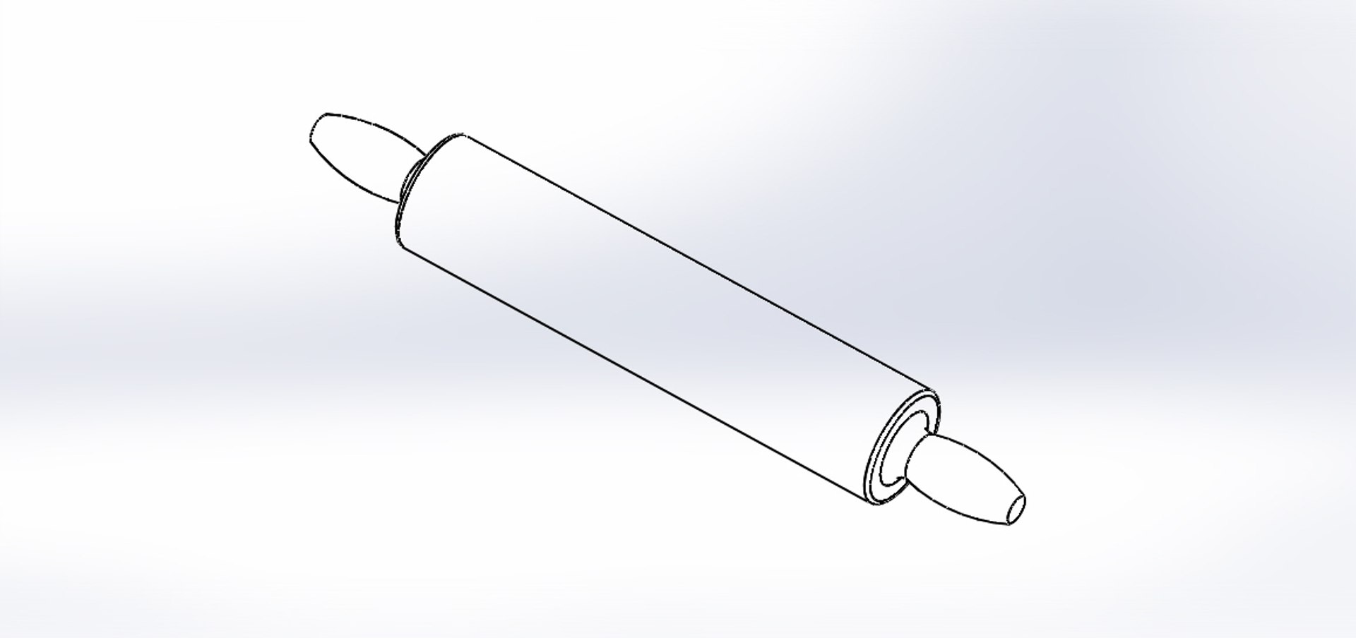 3D Rolling Pin - TurboSquid 1506066