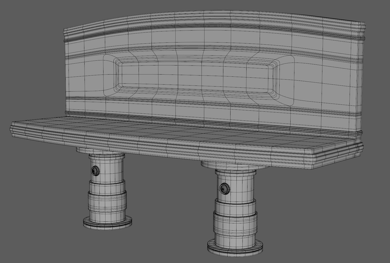 3D Bench Sci-fi Model - TurboSquid 1219558