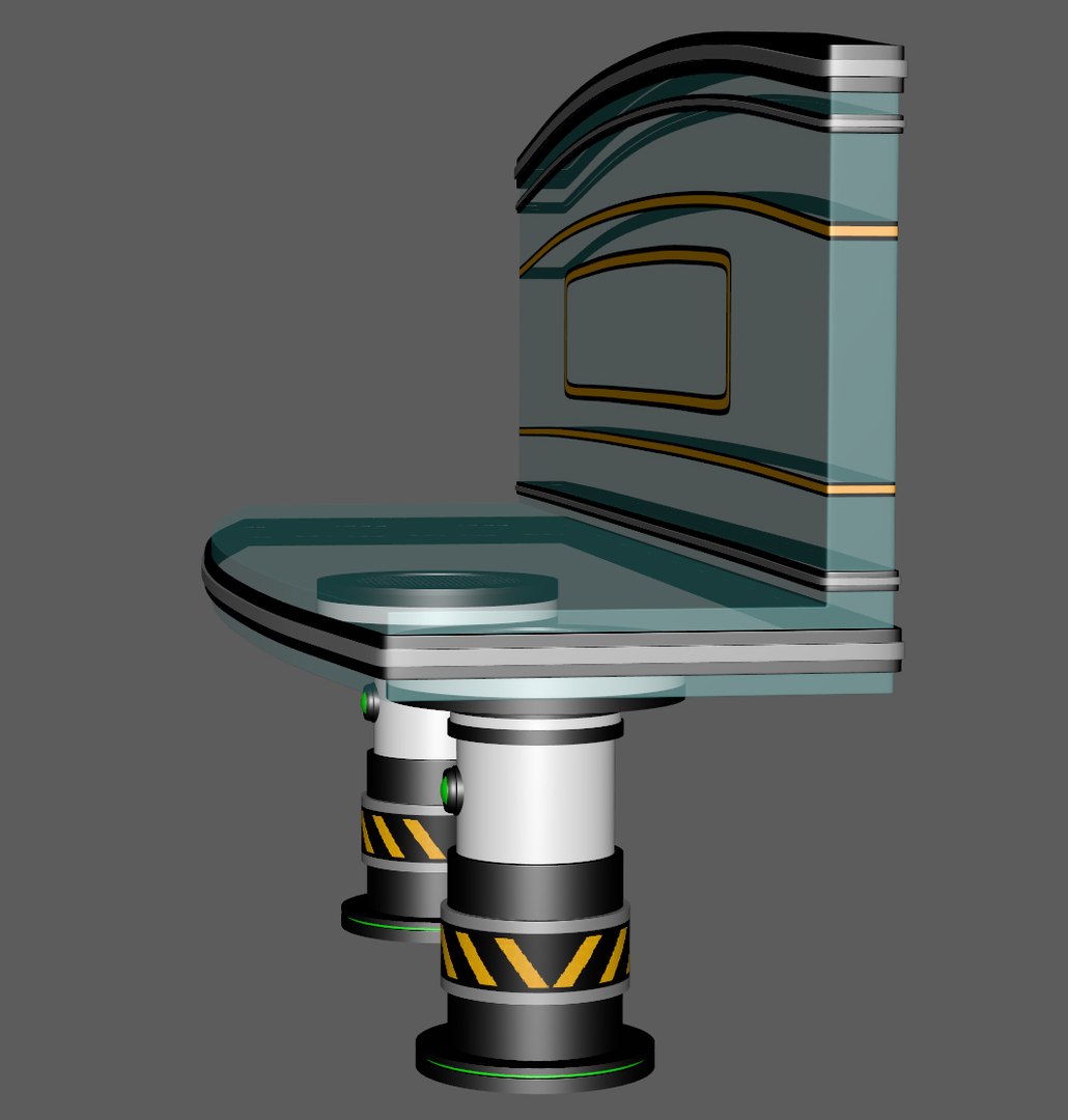 3D Bench Sci-fi Model - TurboSquid 1219558