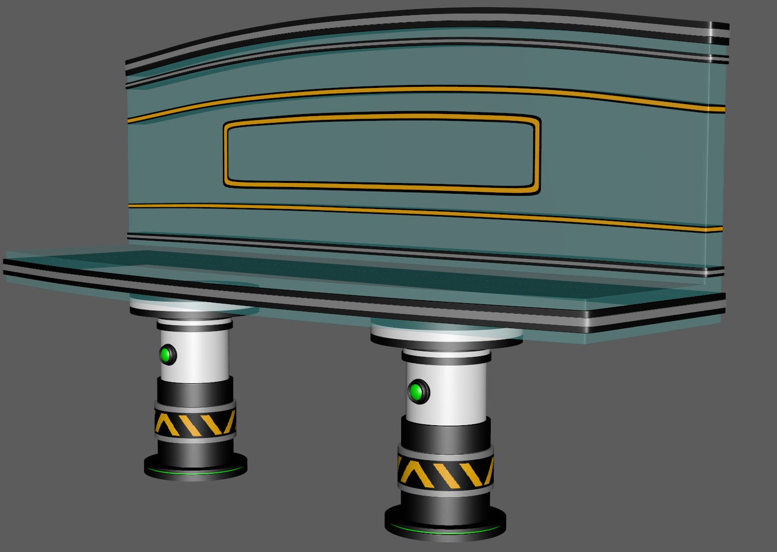 3D Bench Sci-fi Model - TurboSquid 1219558