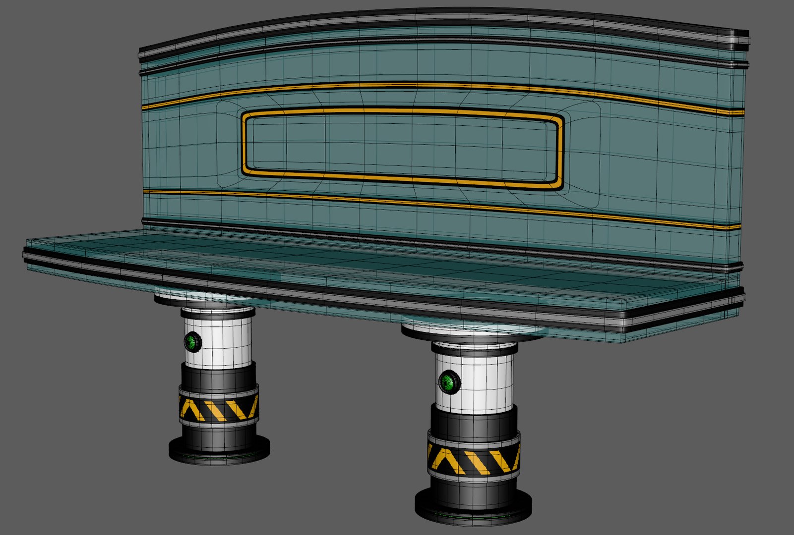 3D Bench Sci-fi Model - TurboSquid 1219558