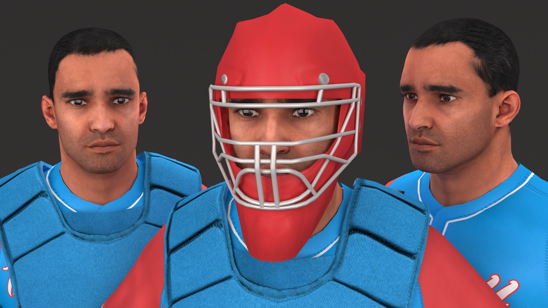 3D Baseball Catchers Model - TurboSquid 1807520