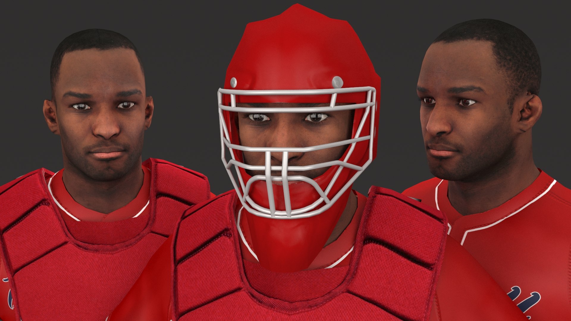 3D Baseball Catchers Model - TurboSquid 1807520