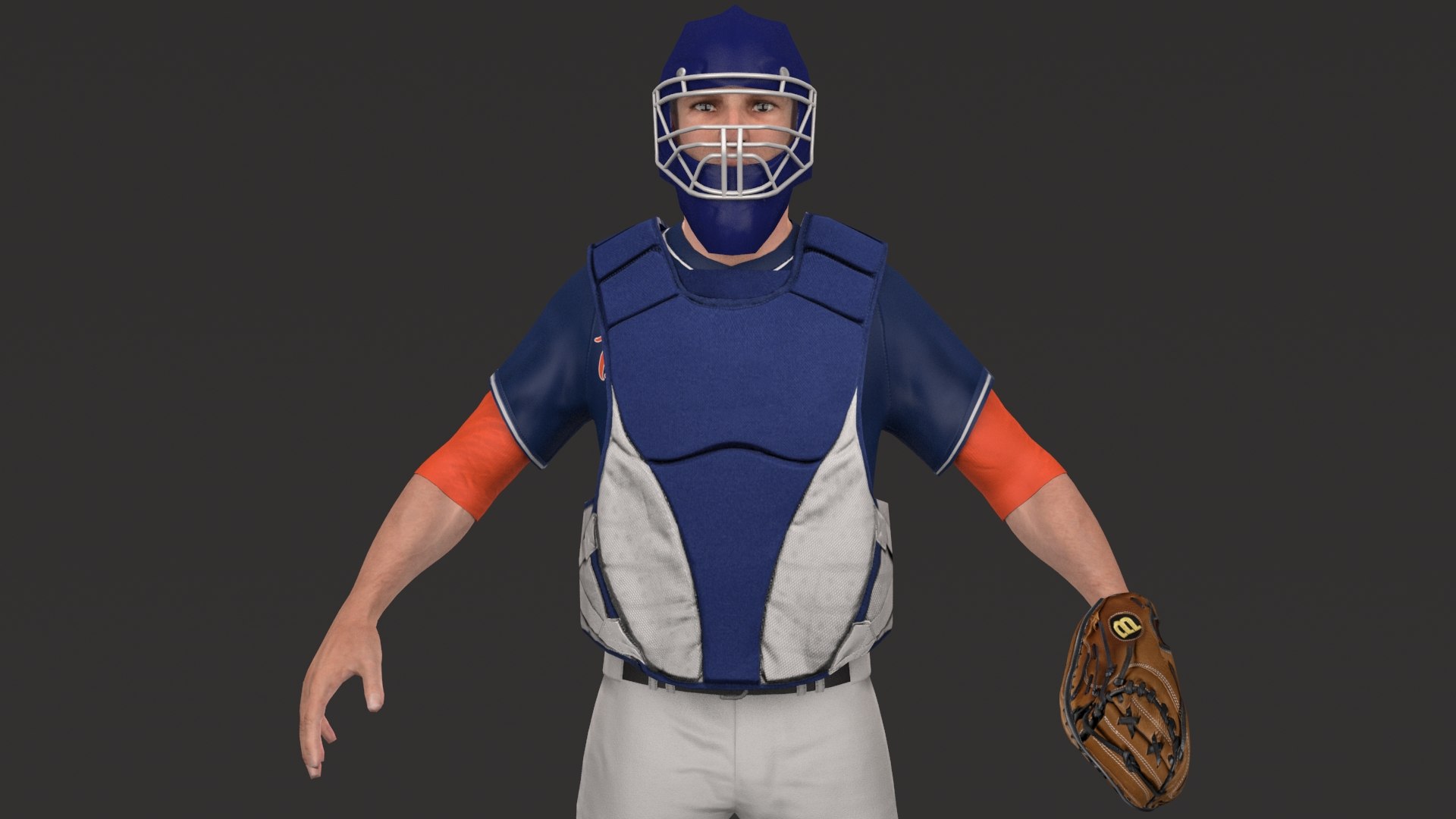 3D Baseball Catchers Model - TurboSquid 1807520