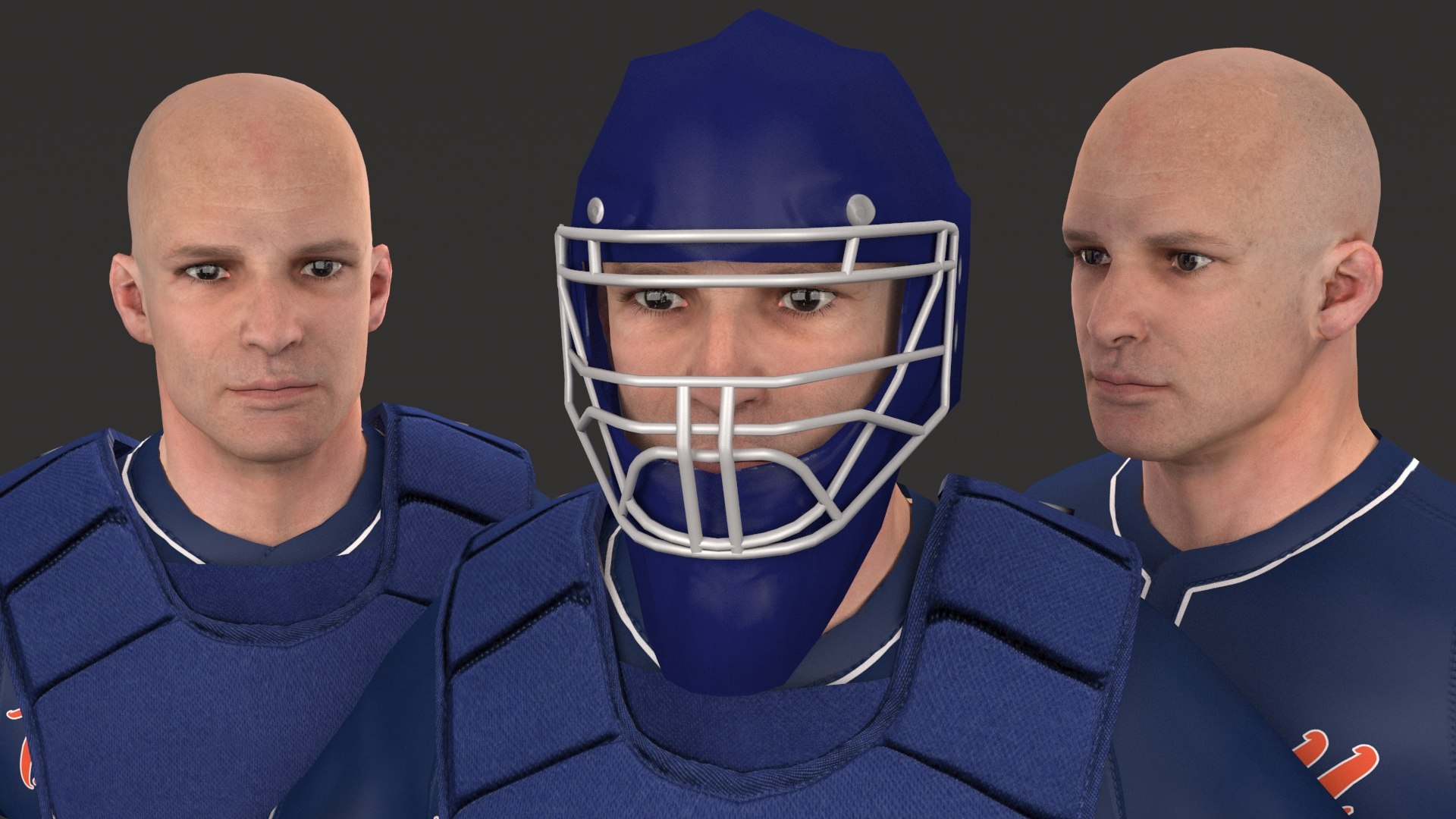 3D Baseball Catchers Model - TurboSquid 1807520